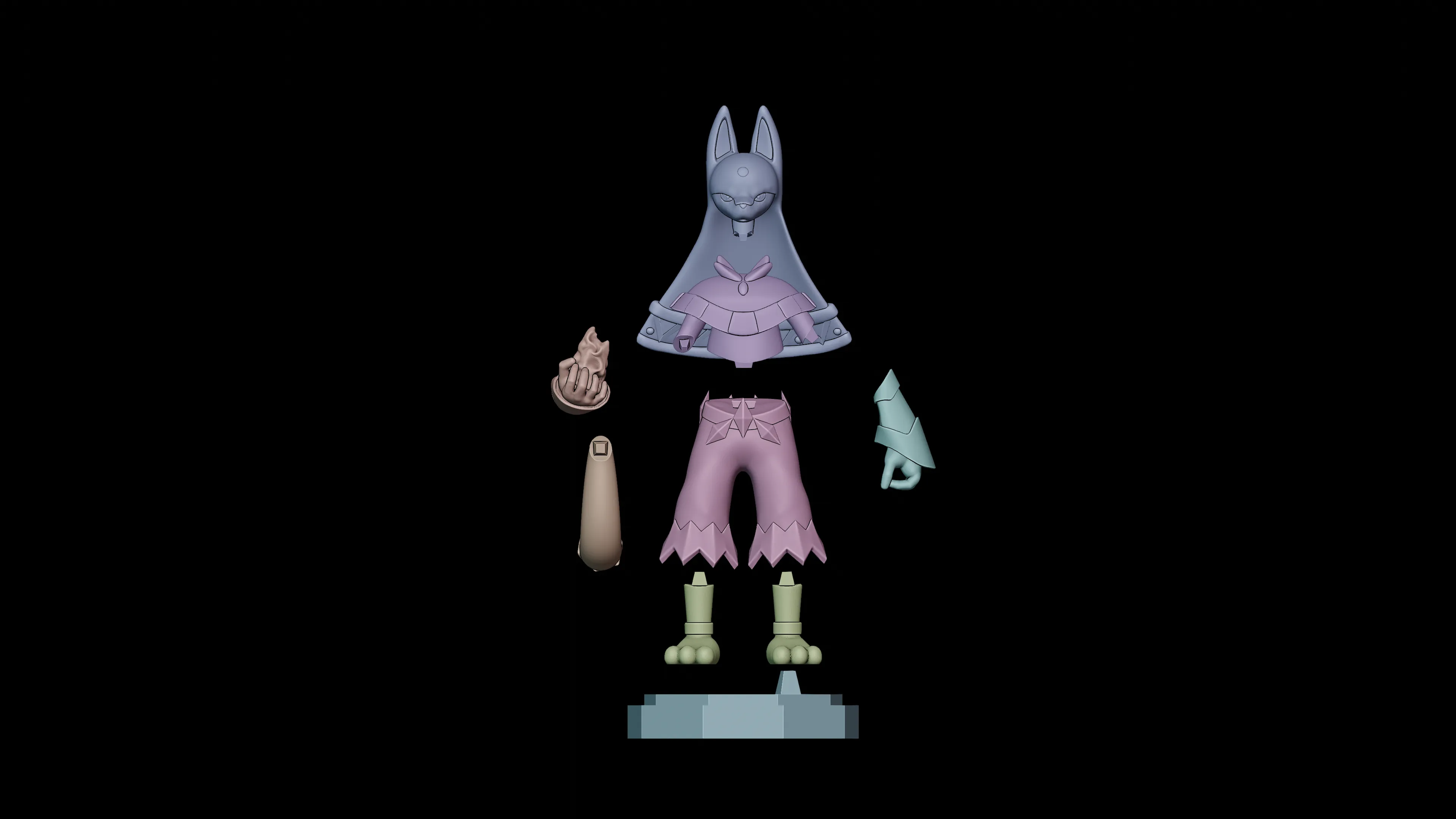 Characters & Creatures STL Download - Anubis Palworld Fanartby Jlo3d