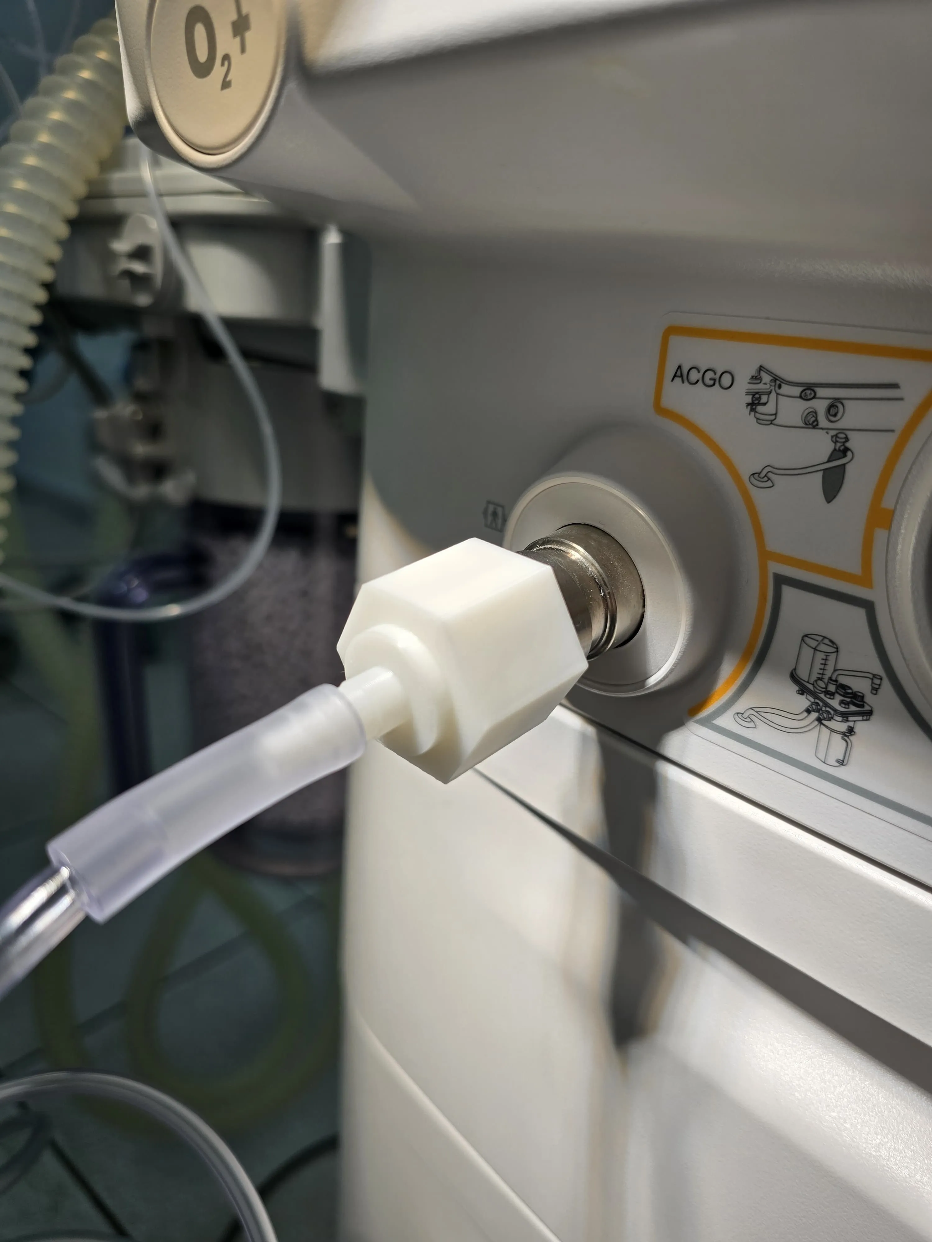 3D Printer Files | 3MF File | Anesthesia machine adapter for fresh gas ...