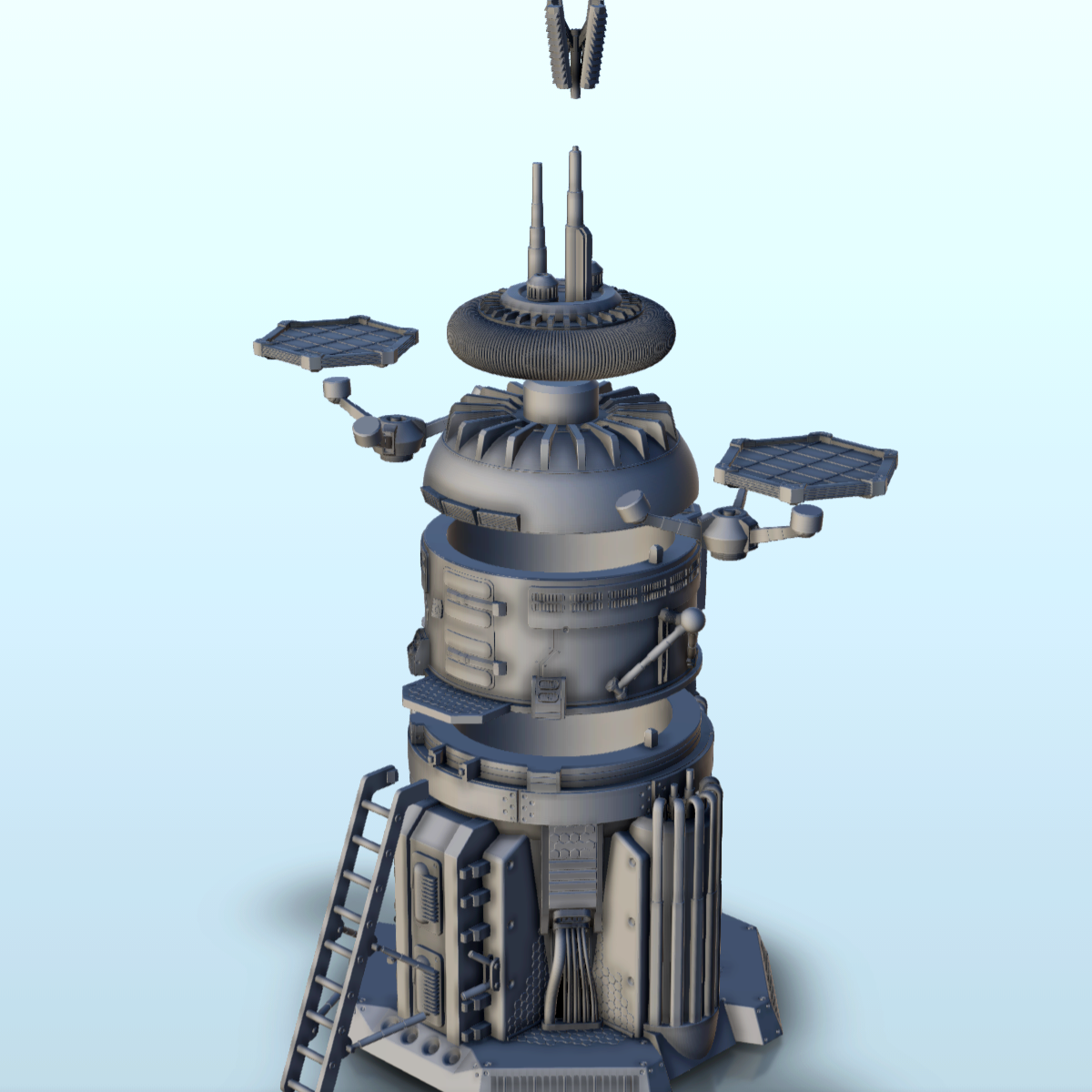 Large space lander - Terrain Scifi Science fiction SF | 3D models ...