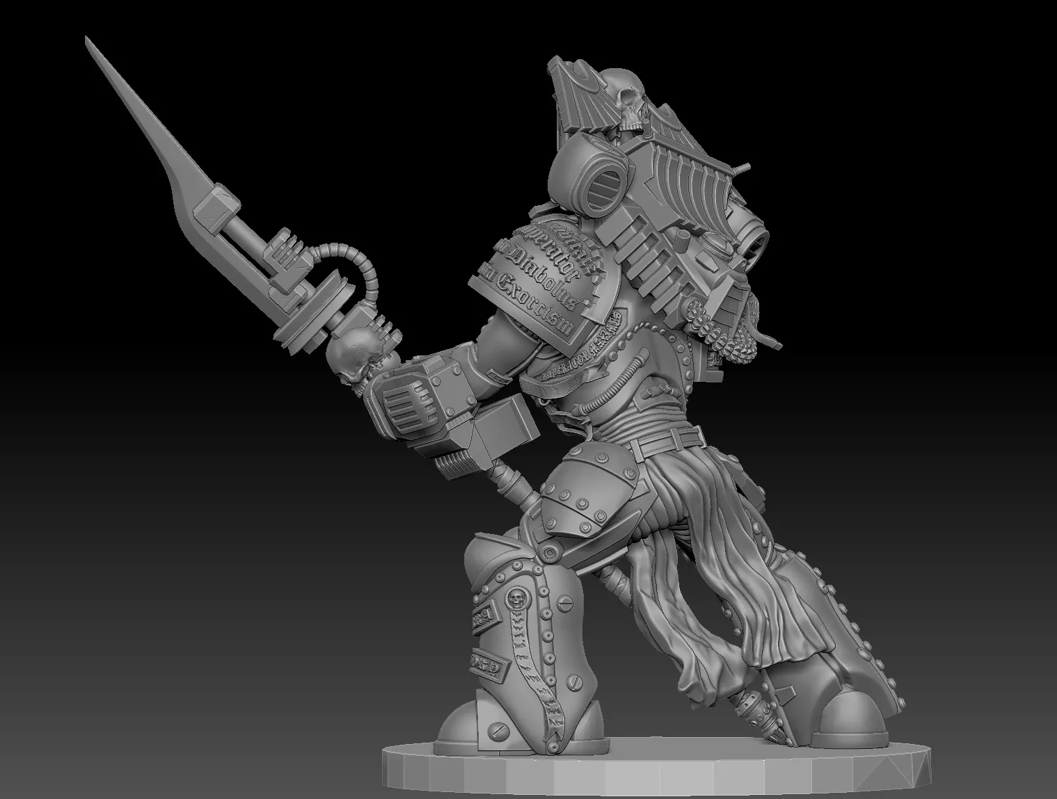 Characters & Creatures STL Download - Steel Sentinel 10by Silent Gil