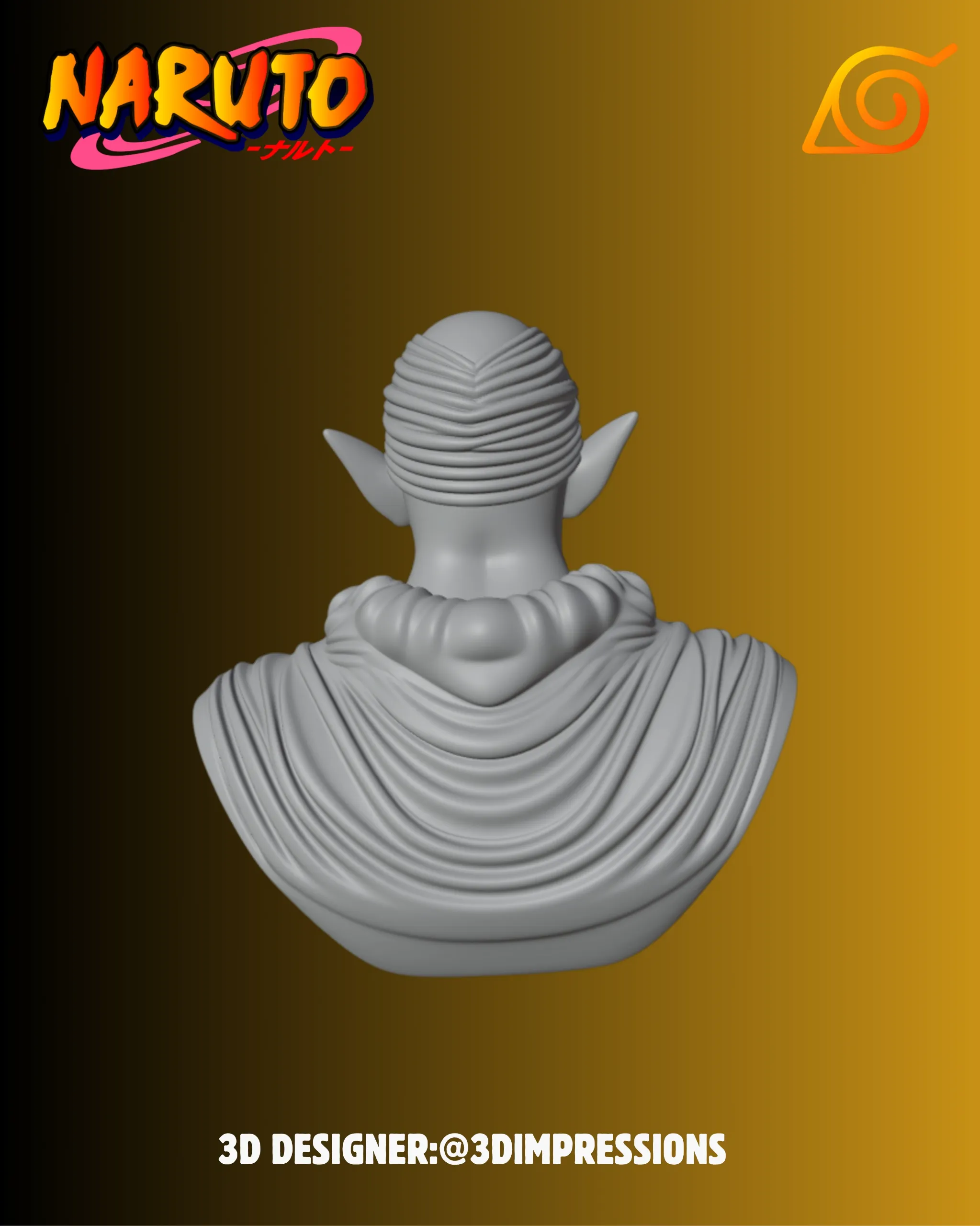 Sculptures & Artworks STL Download - Busto Piccolo Dragon Ballby ...