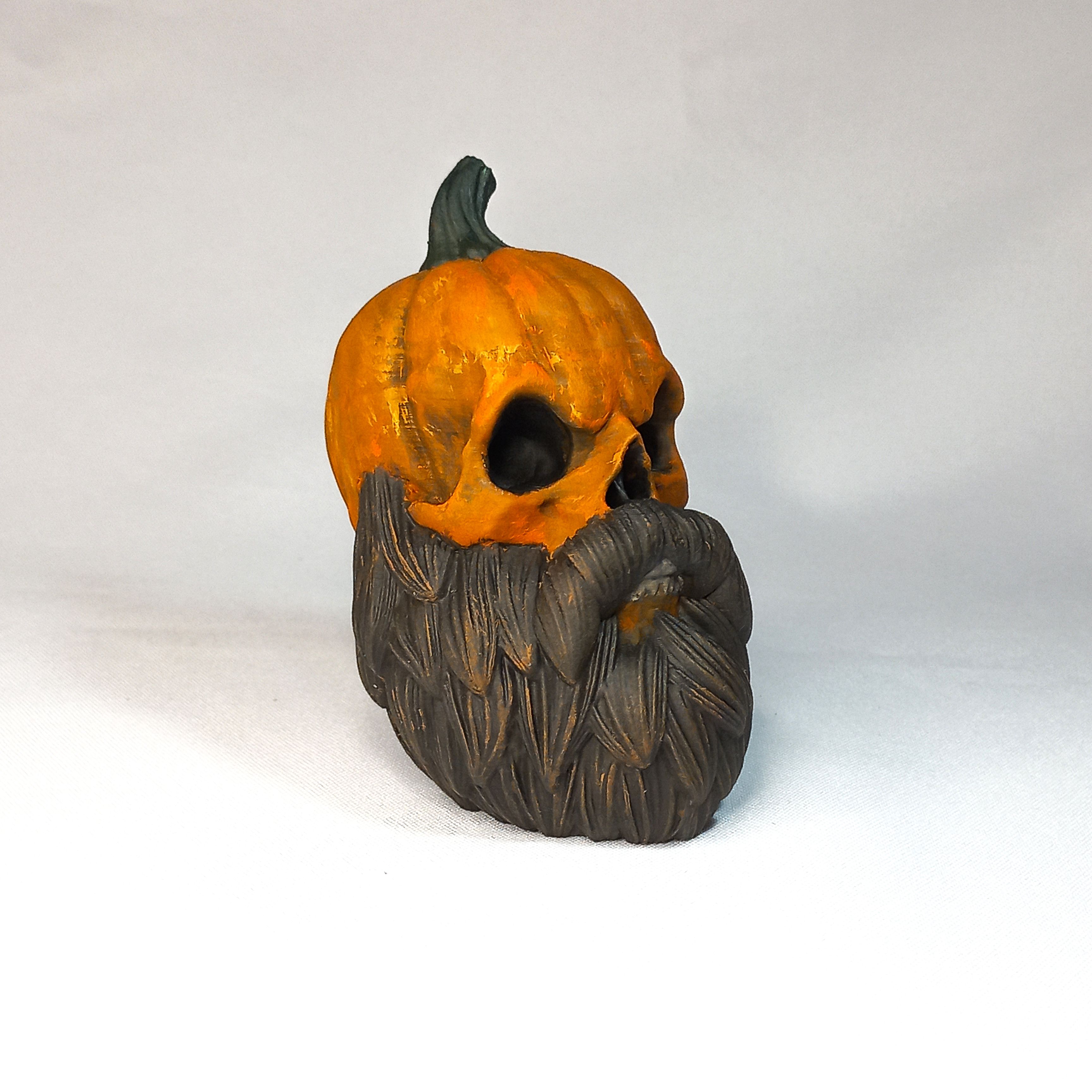 BEARDED PUMPKIN SKULL | 3D models download | Creality Cloud