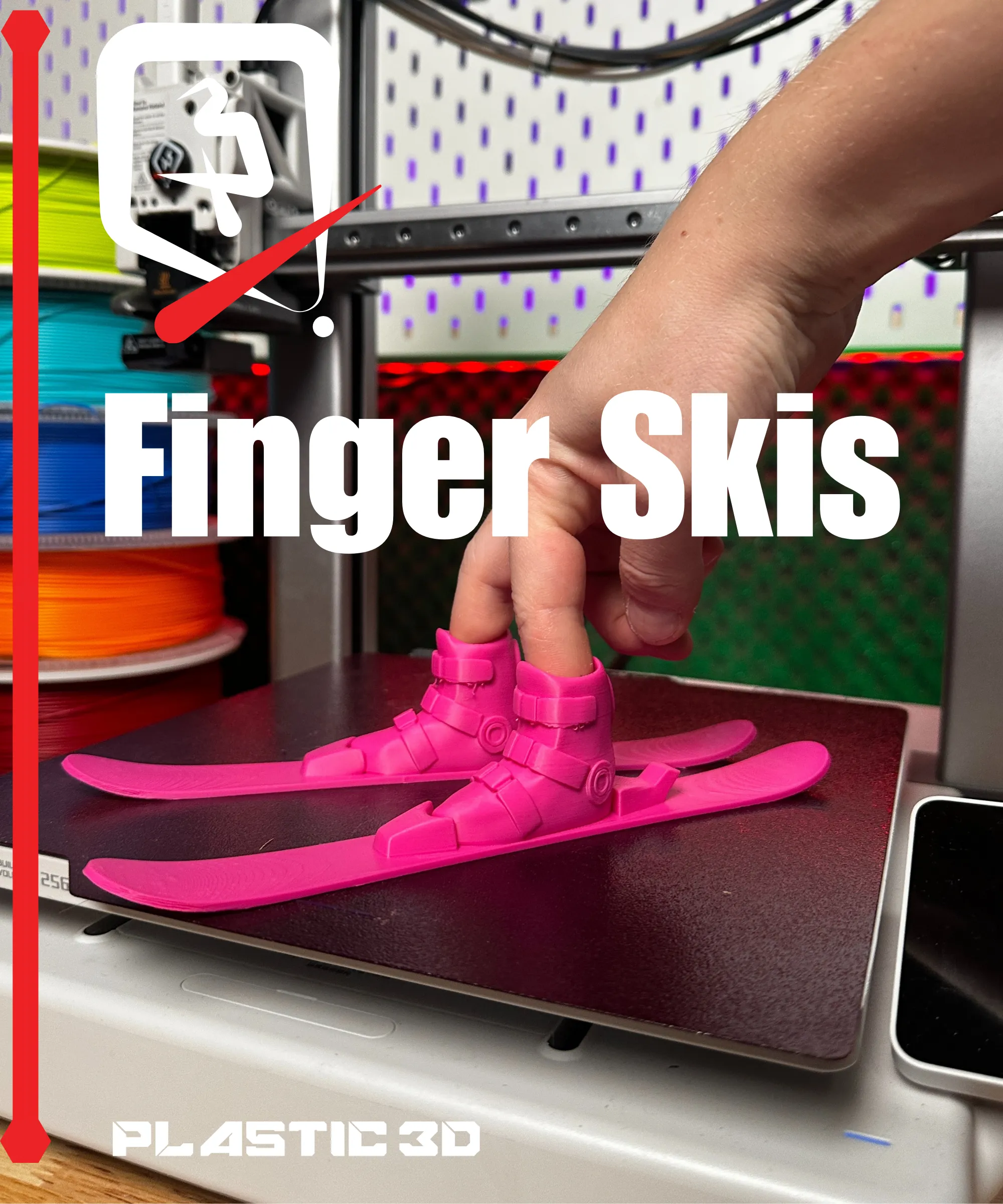 Archivos de impresora 3D | Archivo 3MF | Finger Skis | Creality Cloud