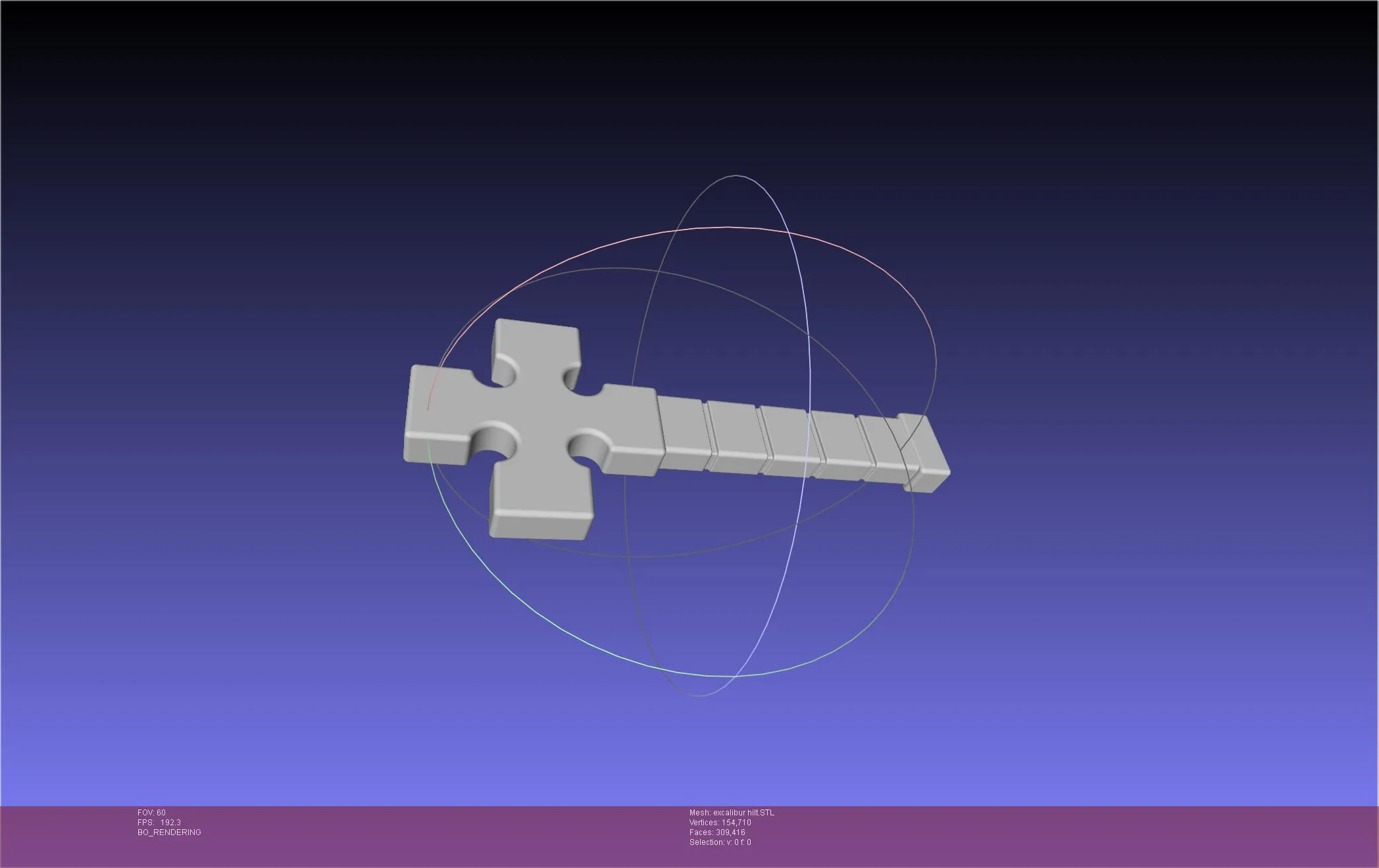 Cosplay STL Download - Fire Force Excalibur Hiltby Julian Danzer