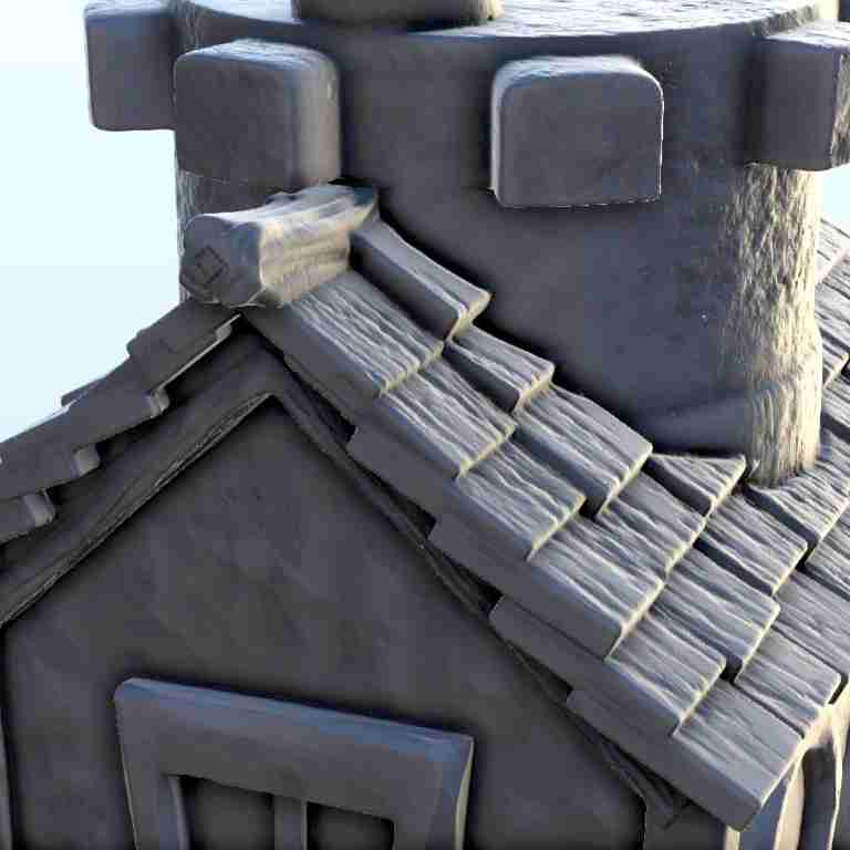 House of main watchman - miniatures warhammer terrain scener | 3D ...
