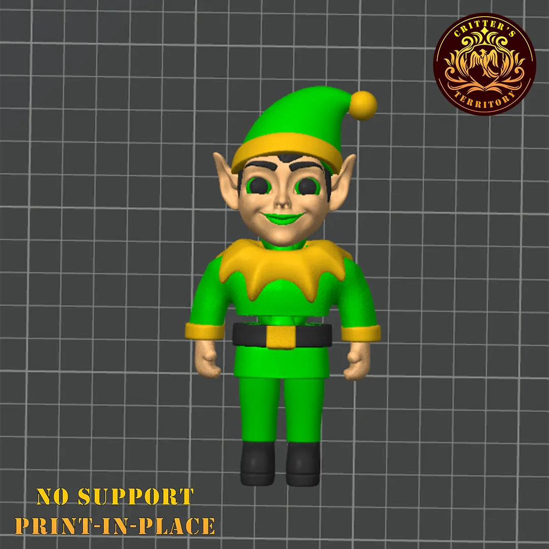 Miniature Games & Accessories STL Download - Flexi Mini Christmas Elf | Christmas Special | No ...