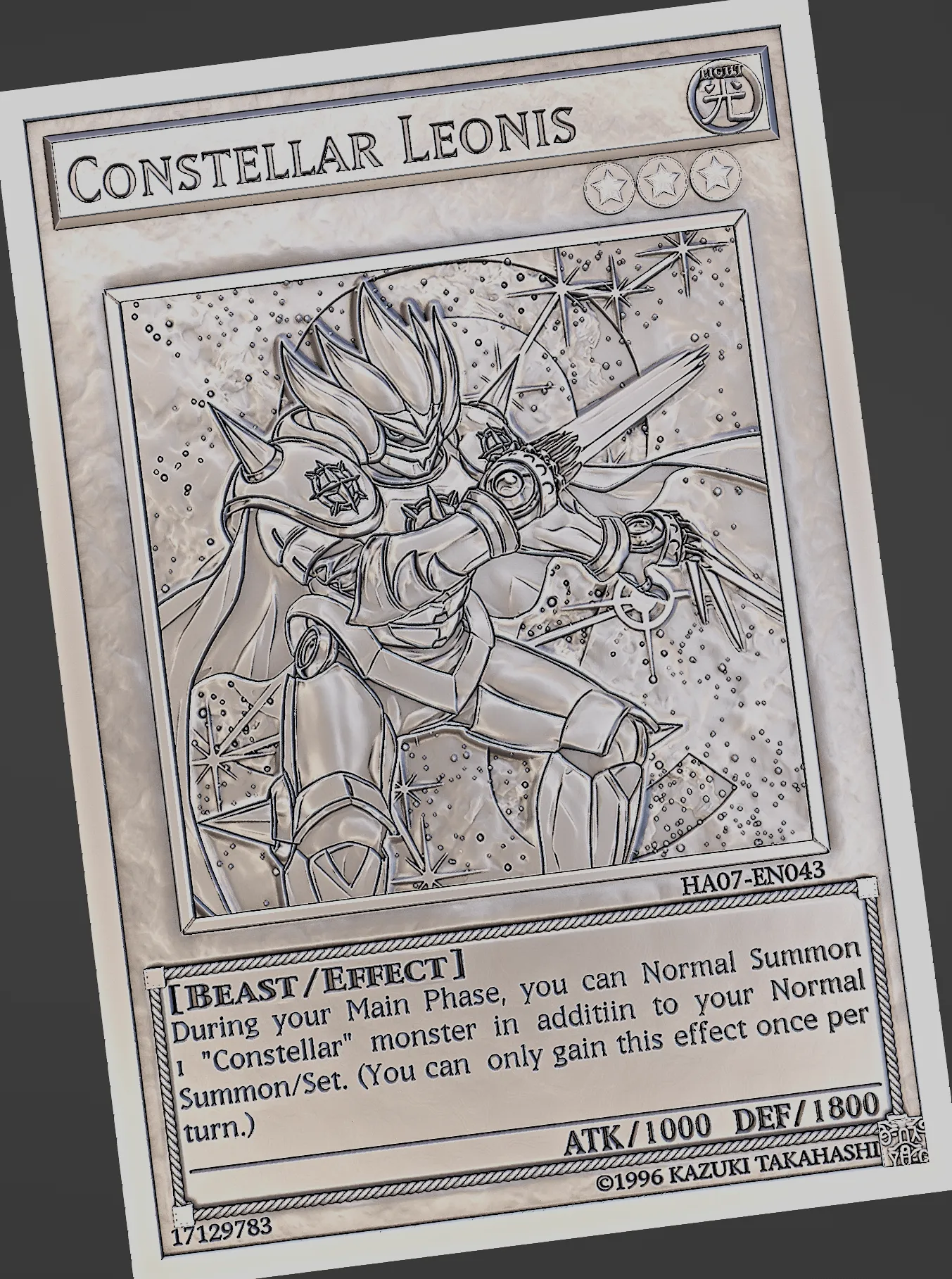 Free Other STL Download - Constellar Leonis - yu-gi-oh!by Wsonuchiha3D