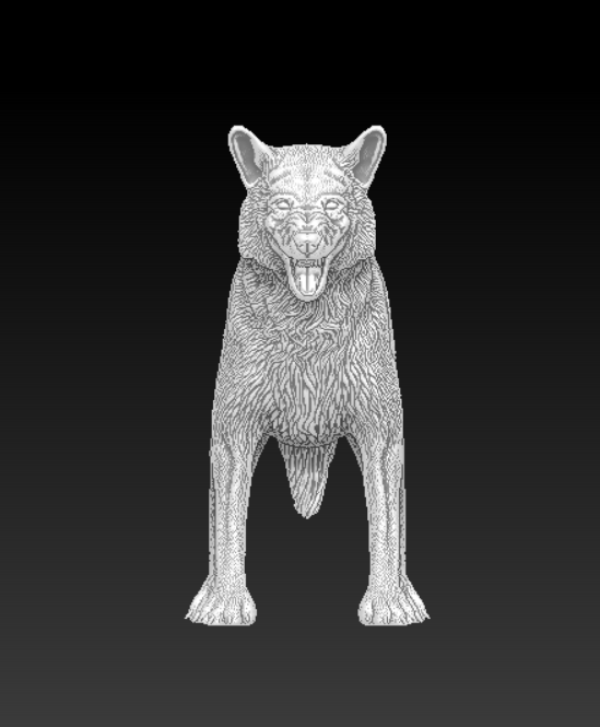 STANDING WOLF | 3D models download | Creality Cloud