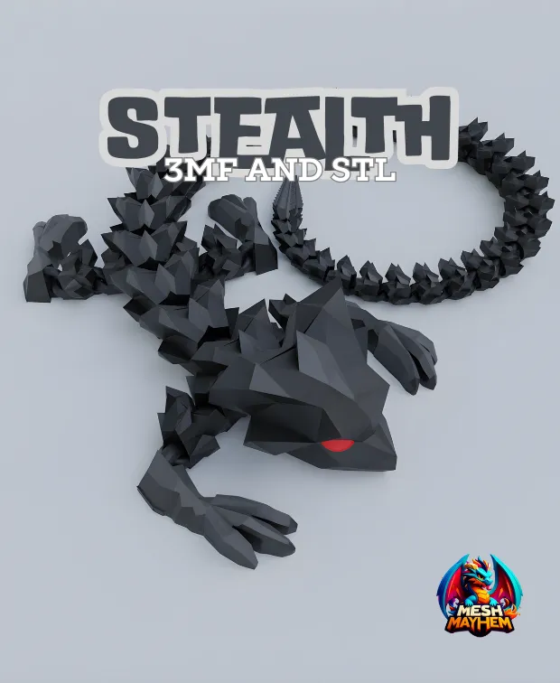 Characters & Creatures STL Download - Stealth, Articulated Print in ...