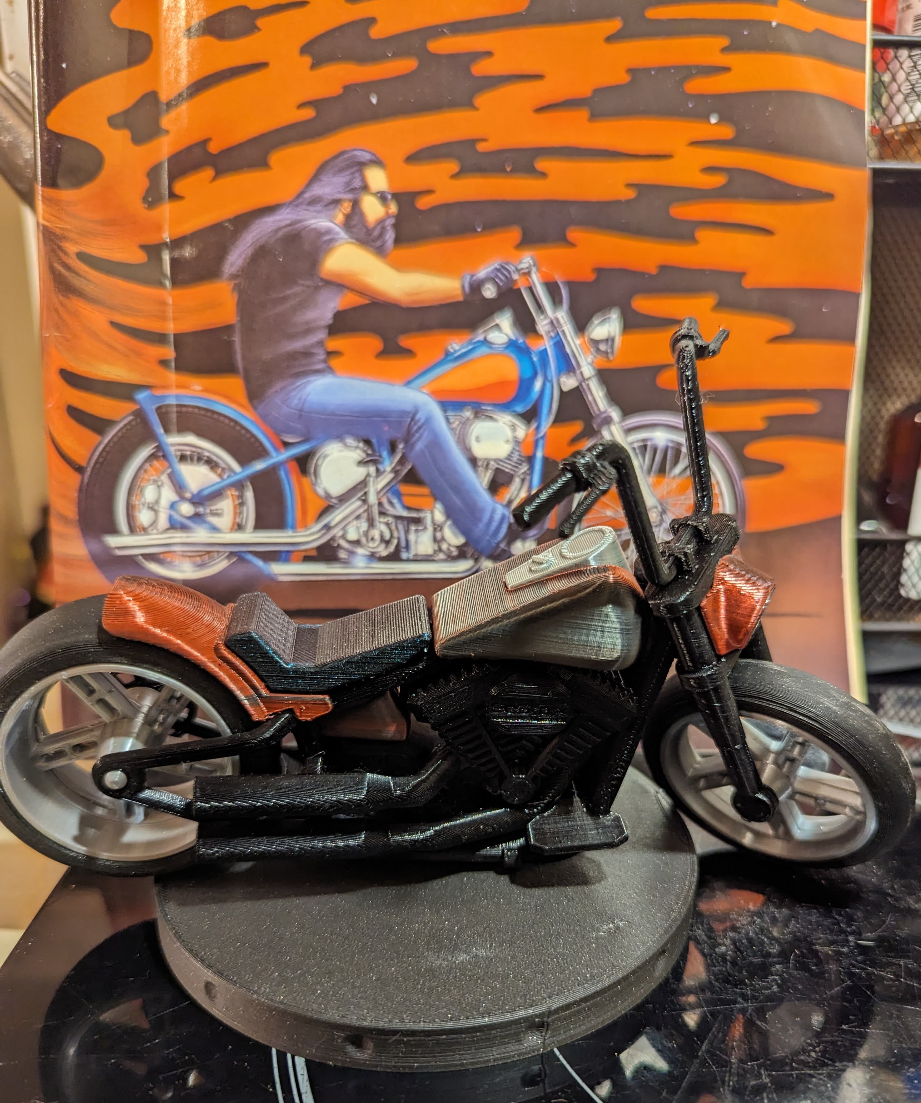 Hello, here is my print of Harley Davidson - Custom Fat Boy style by ...