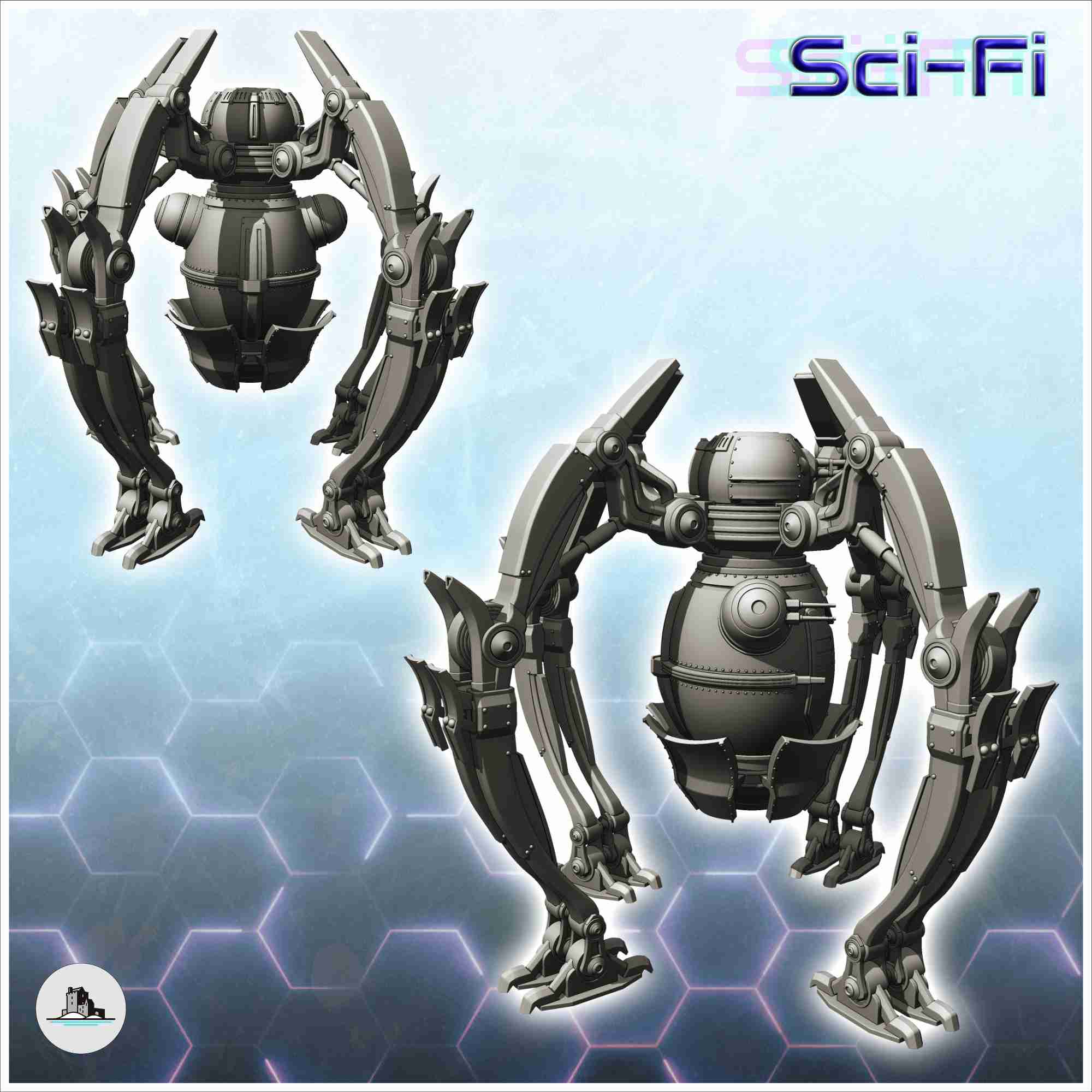 Eerin combat robot (24) - miniatures w40k scifi warhammer te | 3D ...