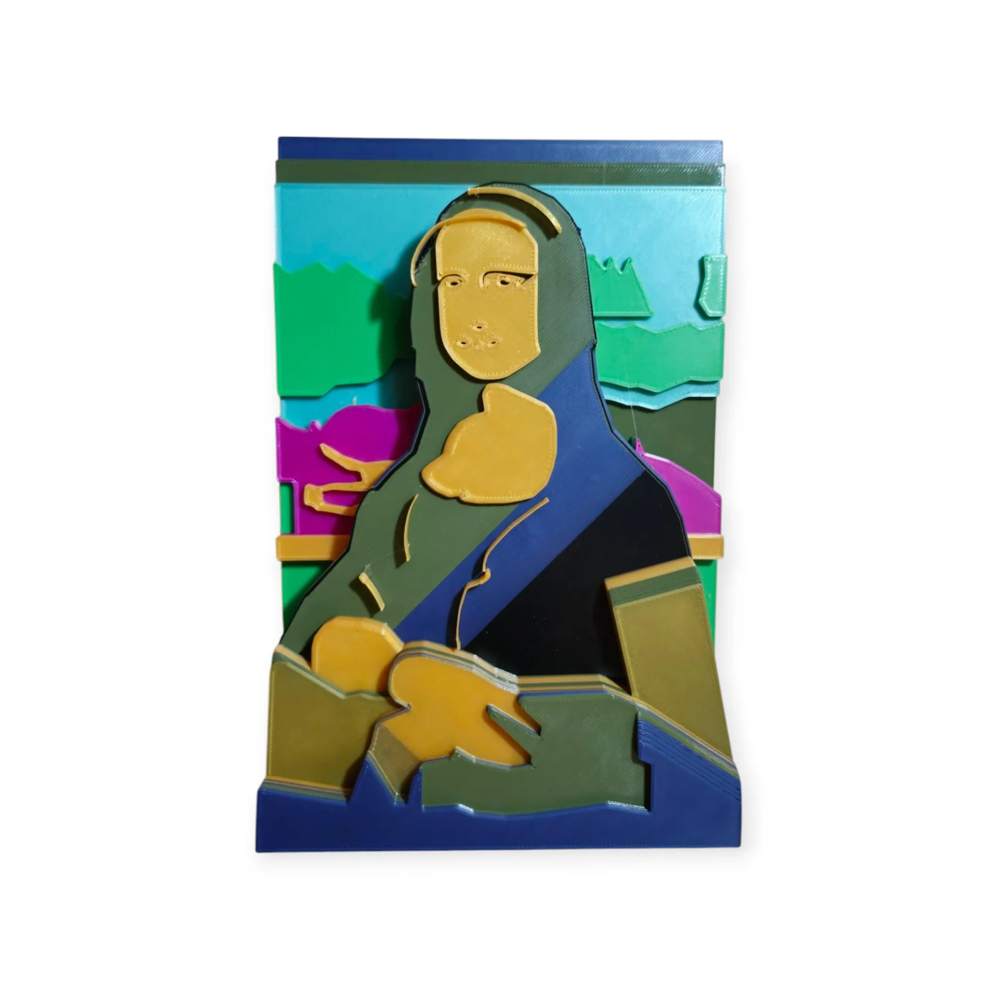 Digital Art STL Download - Mona Lisa v2by 3esign