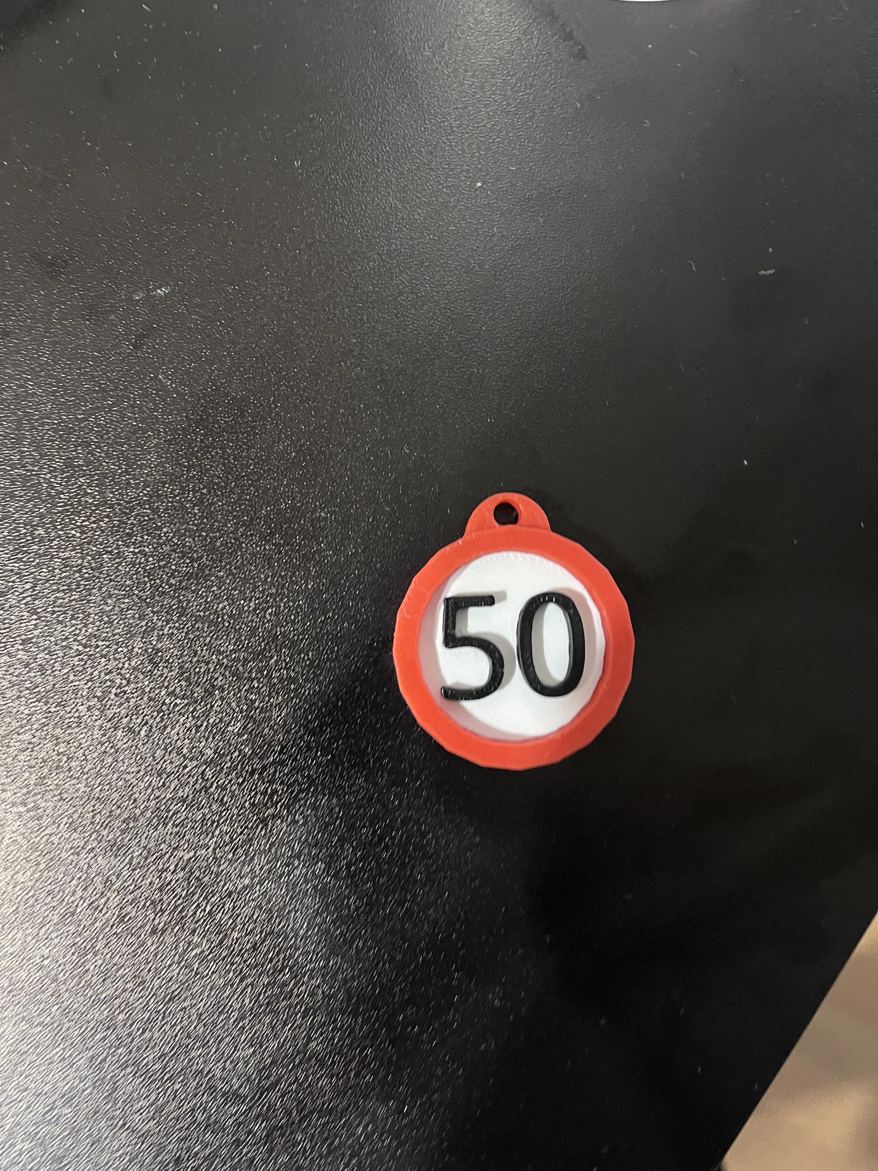 3D Printer Files | 3MF File | European Speed Limit 50 Keychain ...