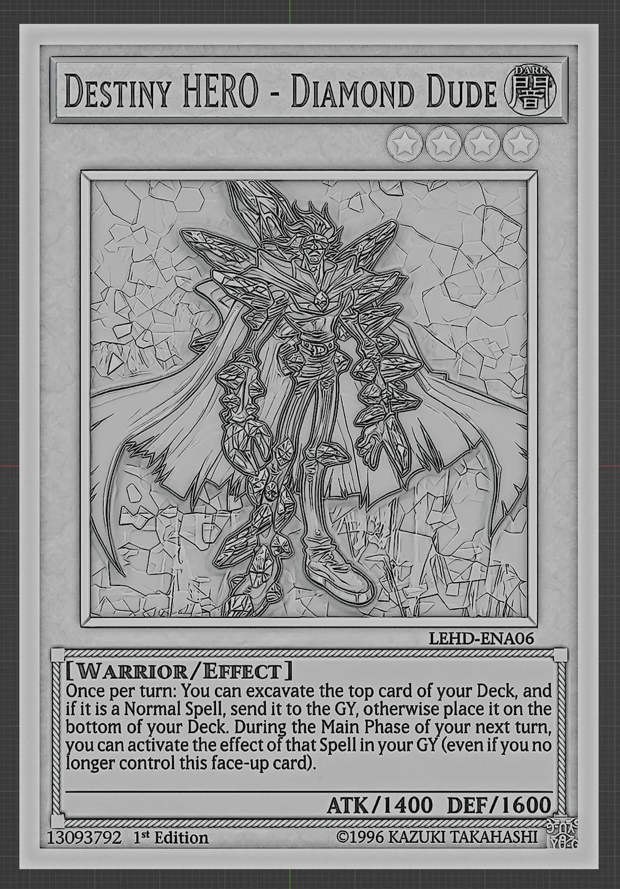 Other STL Download - Destiny HERO - Diamond Dude - yu-gi-oh!by Wsonuchiha3D