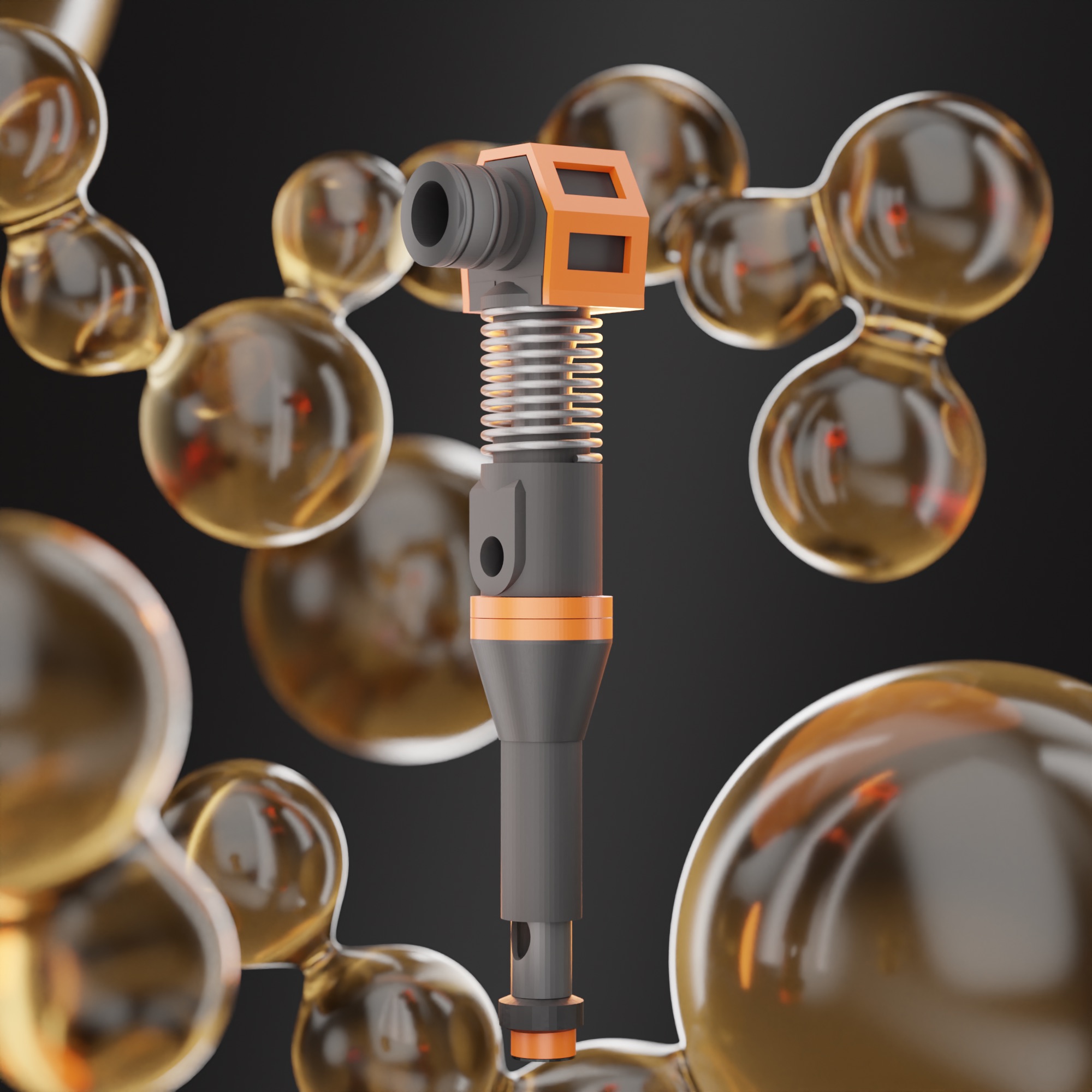 SemiAutomatic Oil/Juice/Water/Alcohol Filling Nozzle | 3D models ...