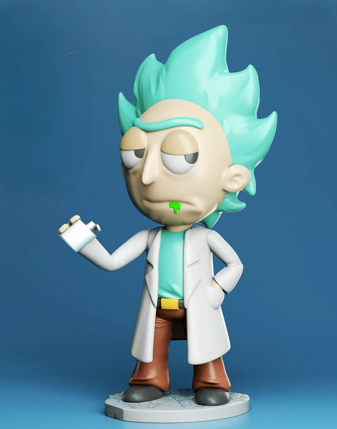 Characters & Creatures STL Download - Rick Sanchez Chibi – Rick and ...