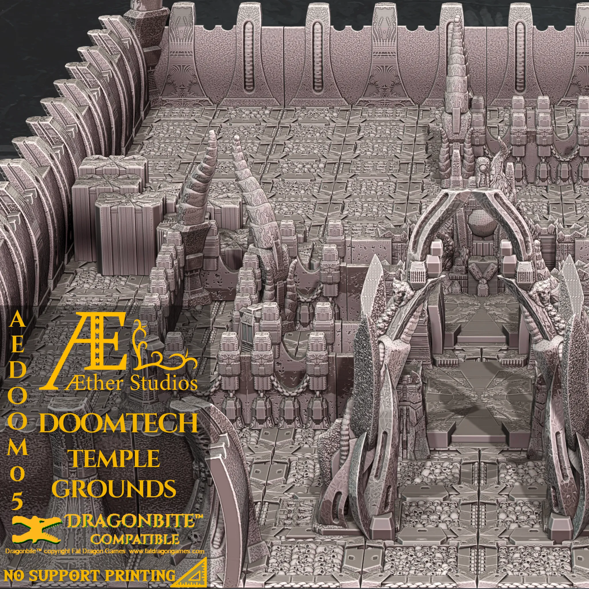 Other STL Download - AEDOOM05 – Temple Groundsby Aether Studios
