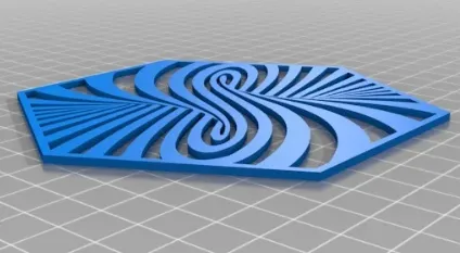 Sculptures & Artworks STL Download - Hexagon shaped optical illusionby Occa