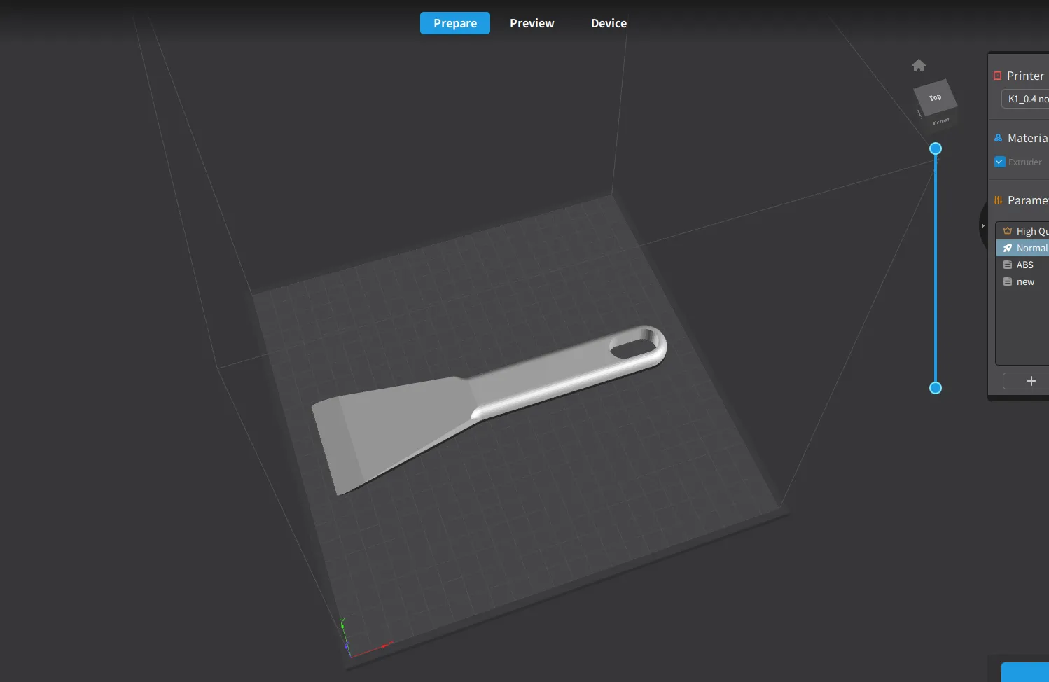 Spatula with hole | 3D models download | Creality Cloud