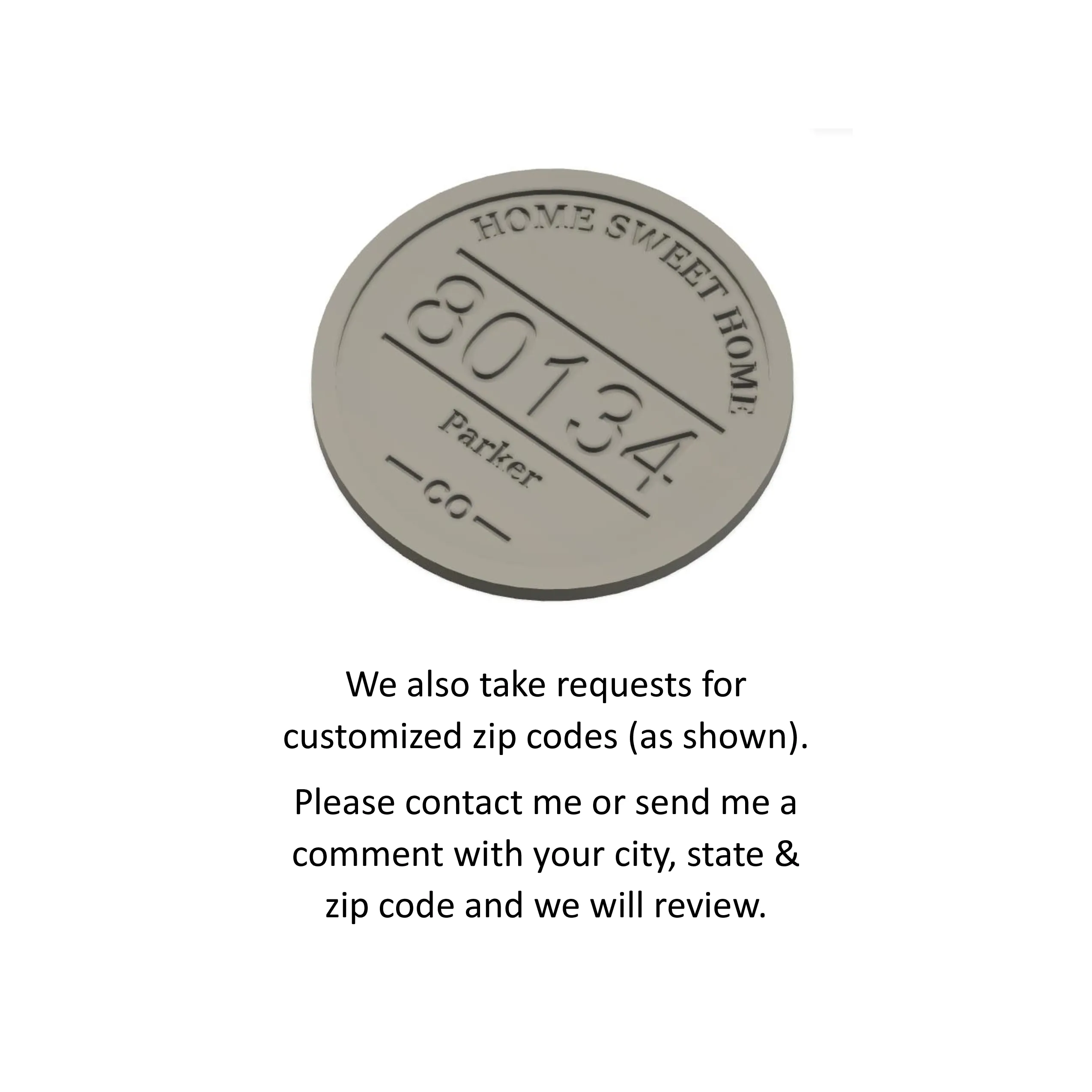 Home Decorations & Ornaments STL Download - 80134 Parker CO Coaster w ...