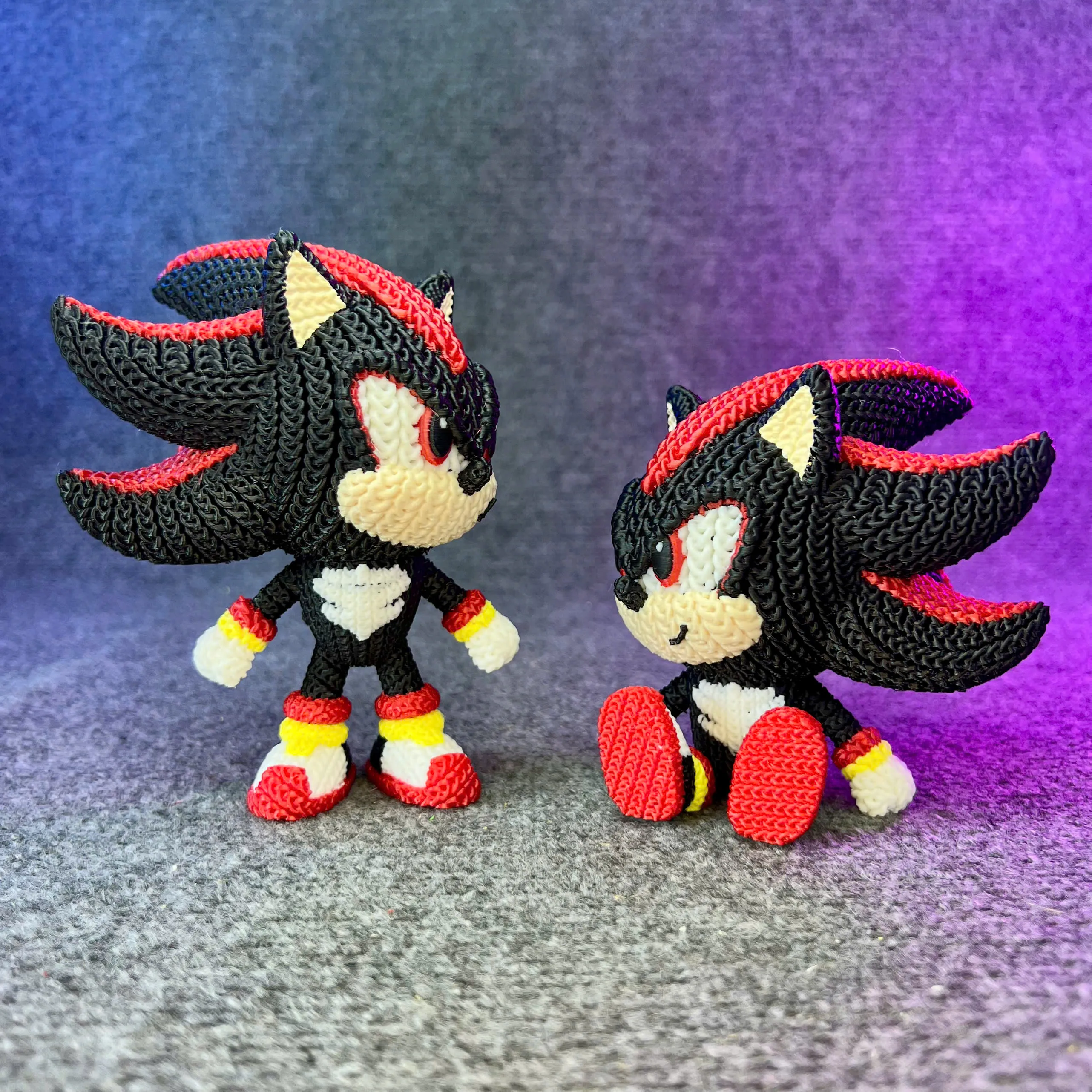 Shadow the Hedgehog Knitted - Crochet - Sonic | 3D-Modelle ...