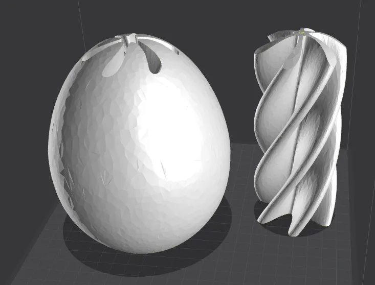 Game Props STL Download - egg spiral fidget coneby PlumBum82