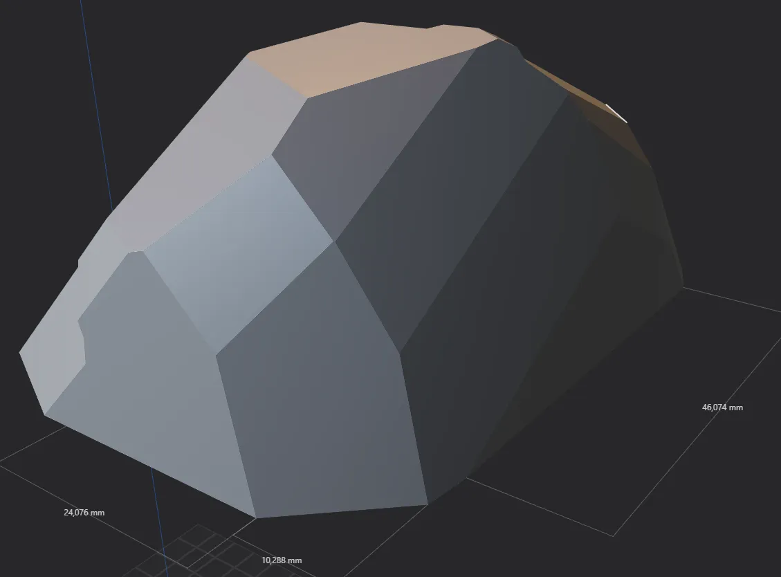 3D Printer Files | 3MF File | A Low Poly Boulder | Creality Cloud