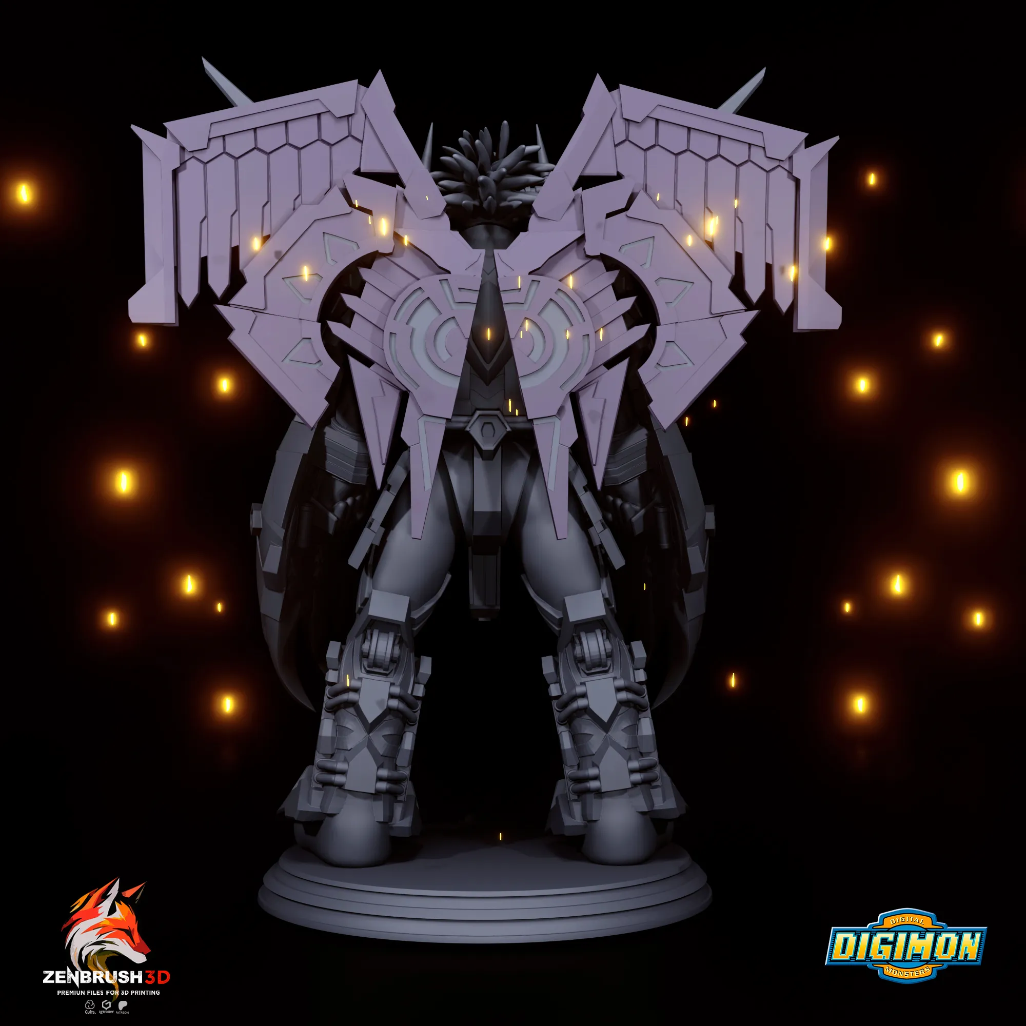 Characters & Creatures STL Download - DIGIMON - WARGREYMON STL - 3D ...