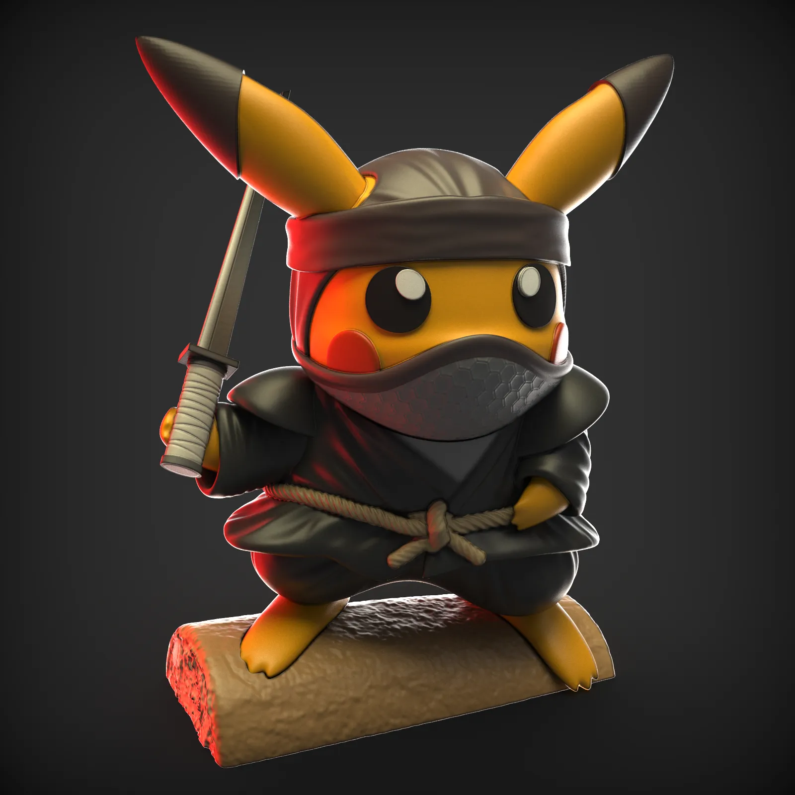 PIKACHU NINJA | 3D models download | Creality Cloud