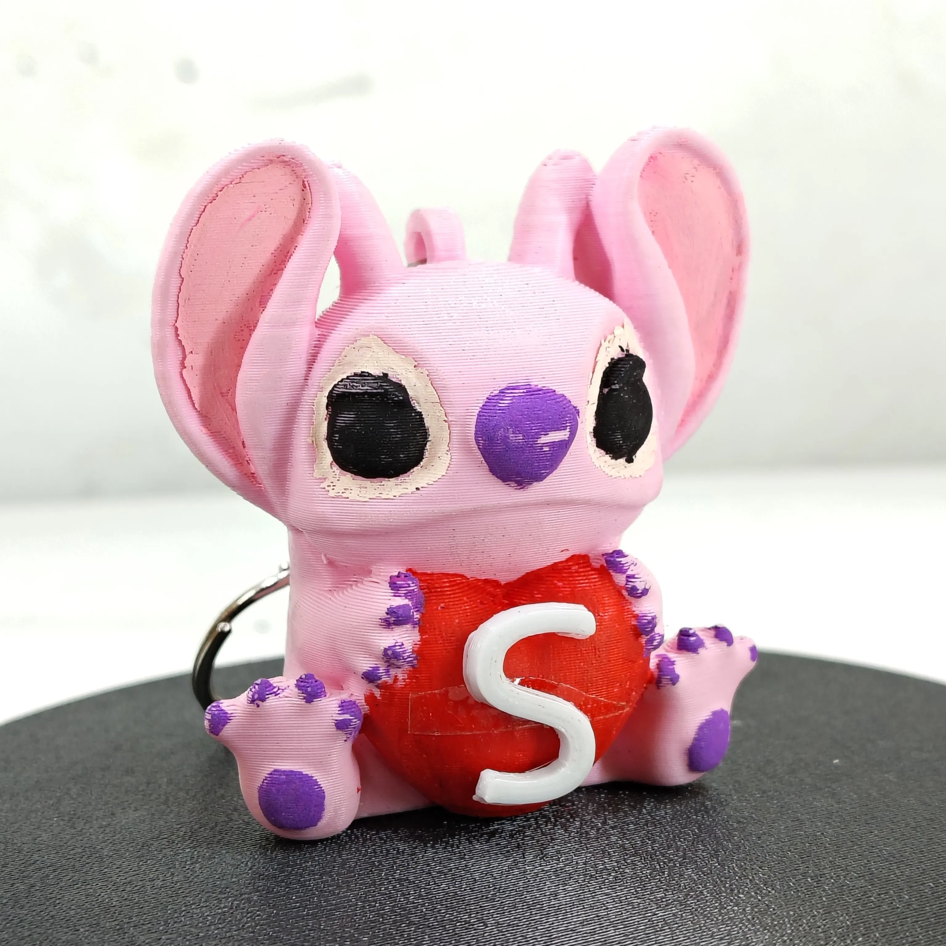 3D Printer Files | 3MF File | Angel Disney valentine keychain S letter ...