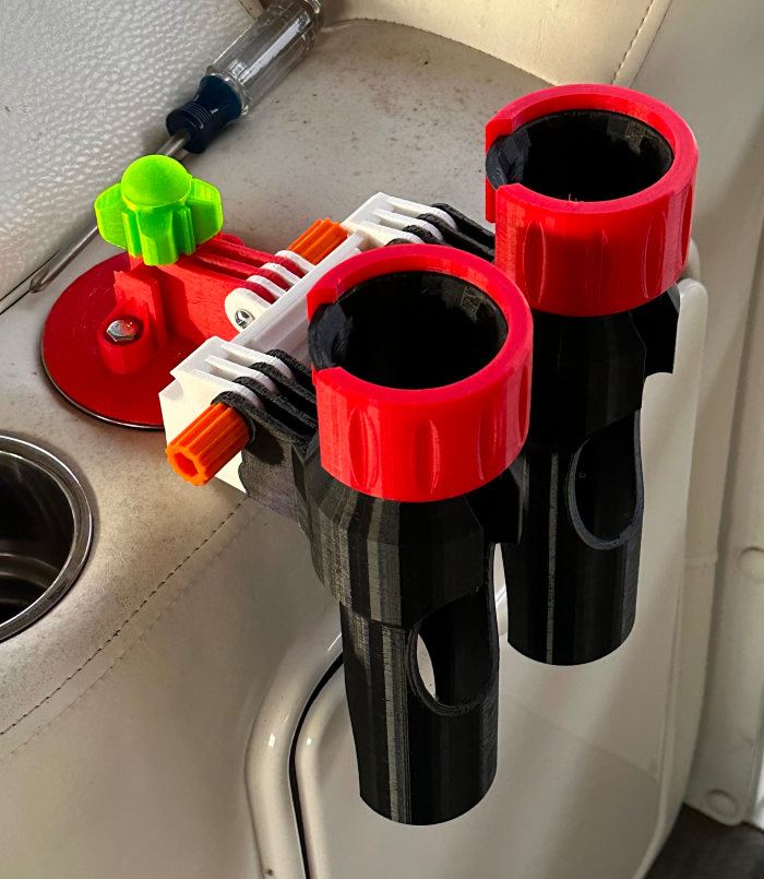 Rod Holder Converter for Boat Cup Holder | 3D models download ...