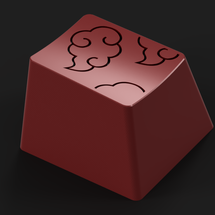 AKATSUKI - NARUTO THEMED ARTISAN KEYCAPS SET | 3D models download ...