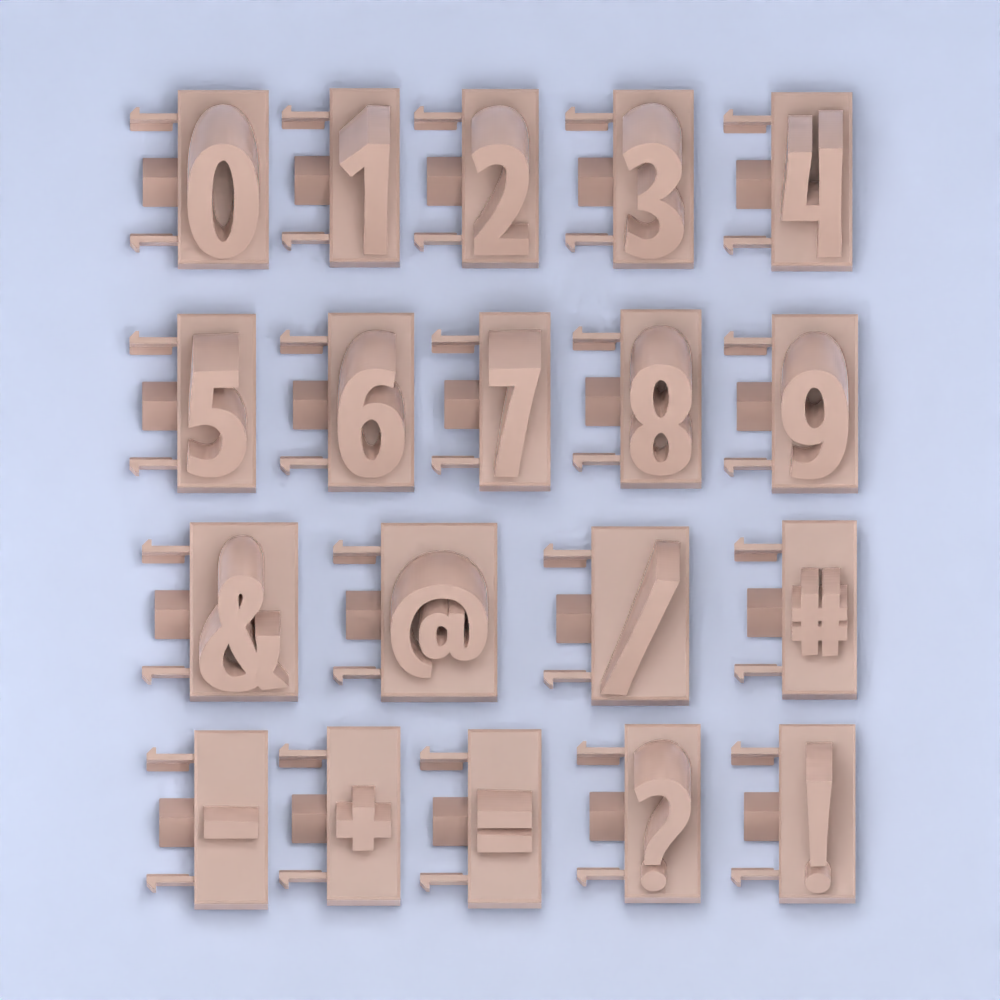 3D name from letters - Cartoon Font | 3D-Modelle herunterladen ...