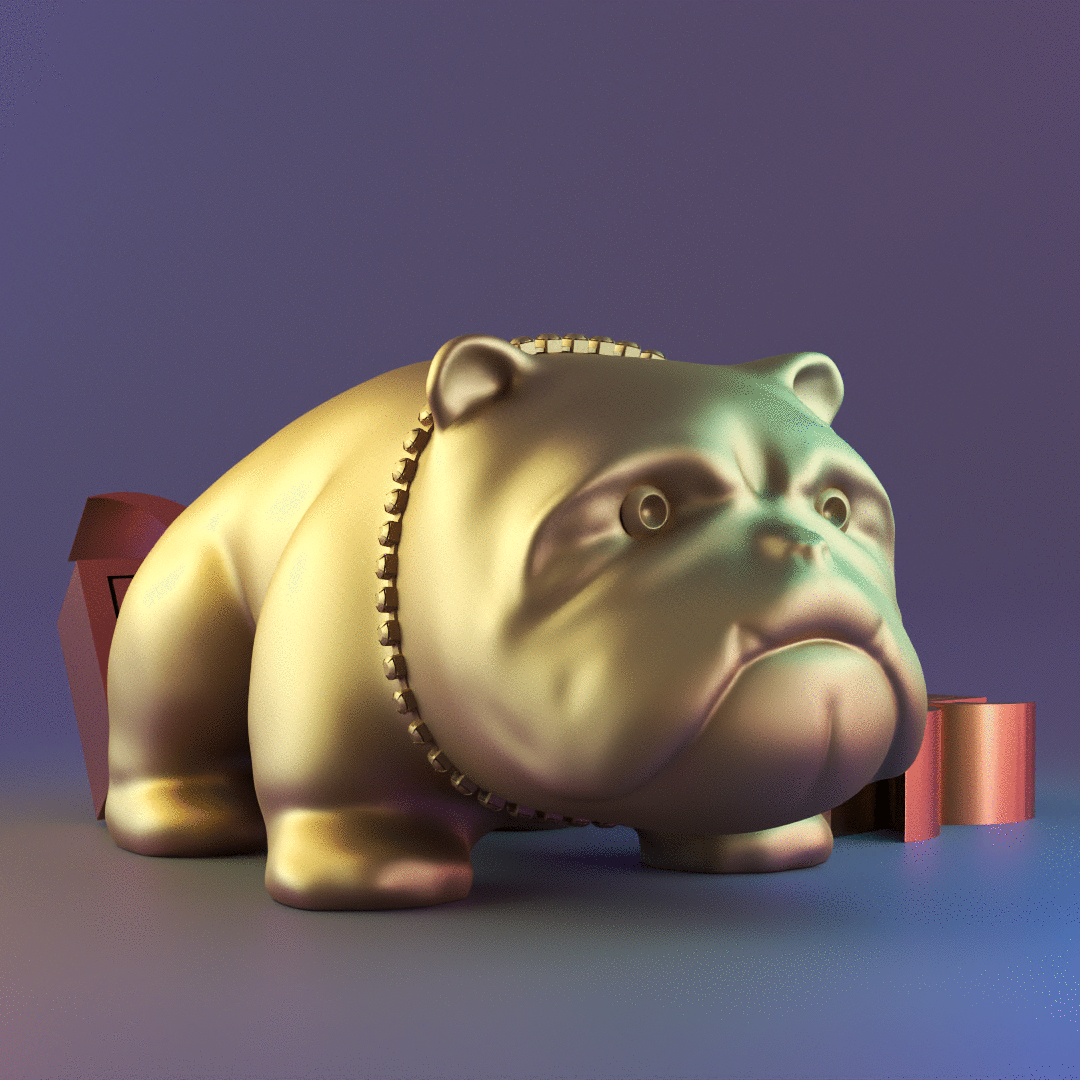 PITBULL DOG DECOR | 3D models download | Creality Cloud