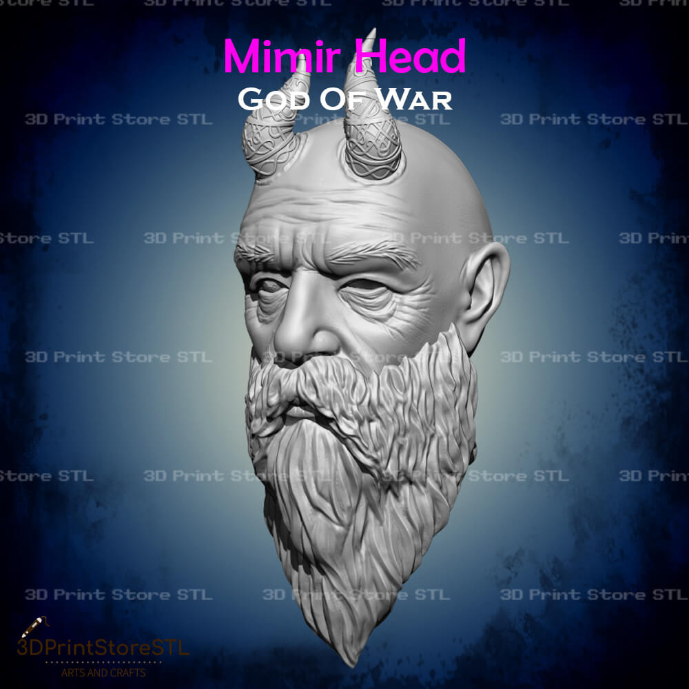 Mimir Head Cosplay God of War - STL File | 3D models download ...