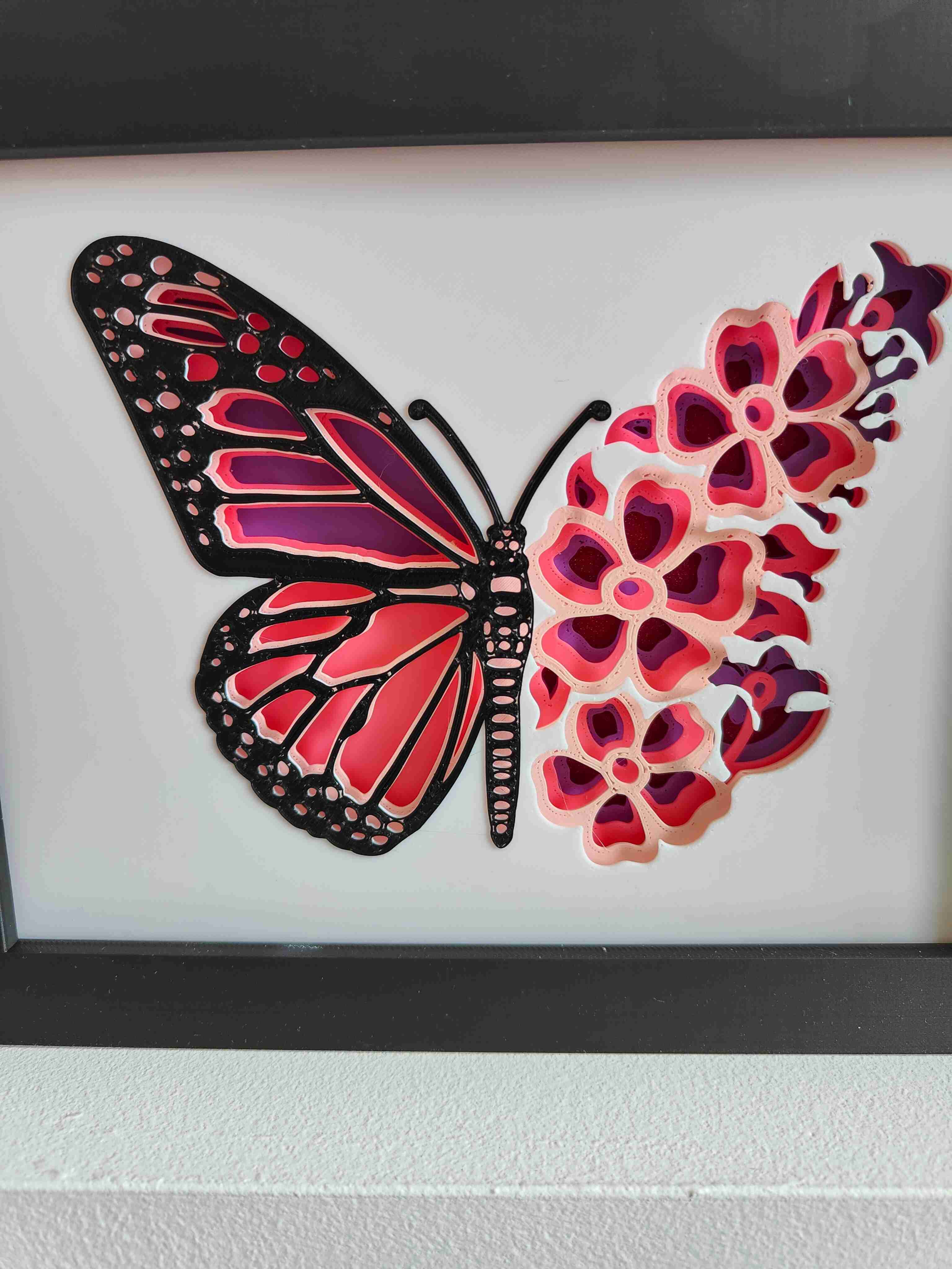 Butterfly Shadow Box | 3D models download | Creality Cloud