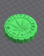 3D Printer Files | 3MF File | Medicinal Marijuana Lid - Stash Jar Lid ...