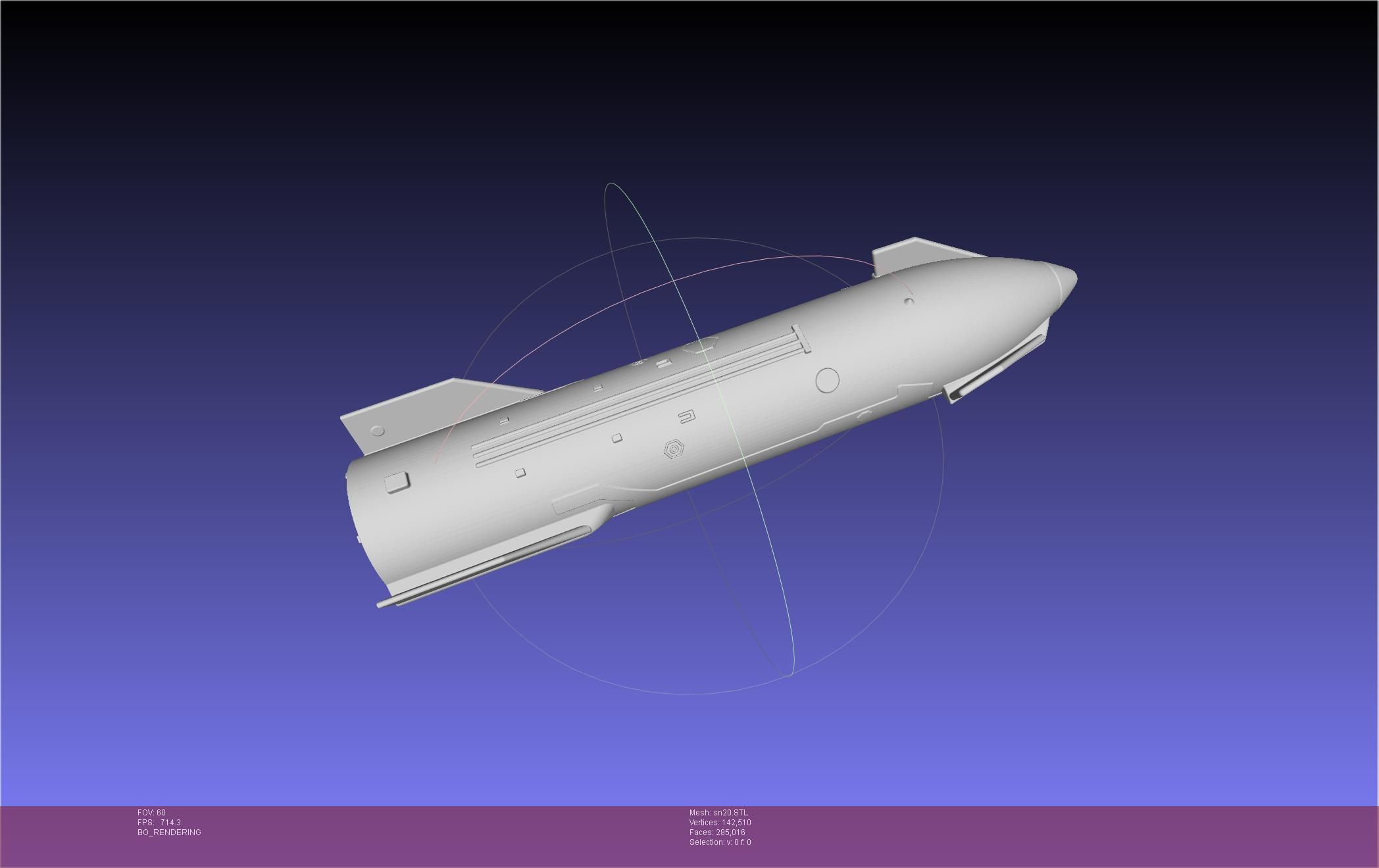 Space X Starship SN20 Printable Model | 3D models download | Creality Cloud