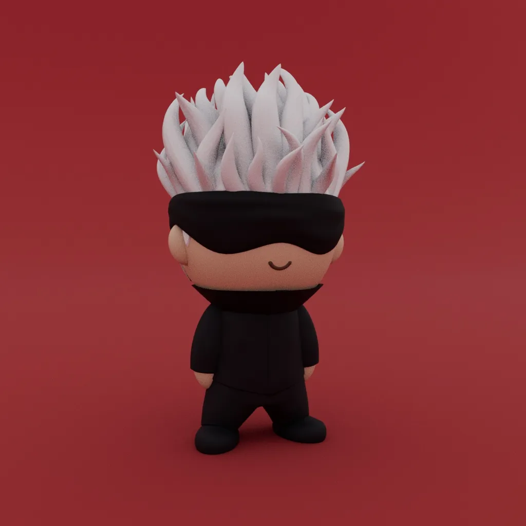 Cute Little Satoru Gojo ( Jujutsu Kaisen ) | 3D models download ...