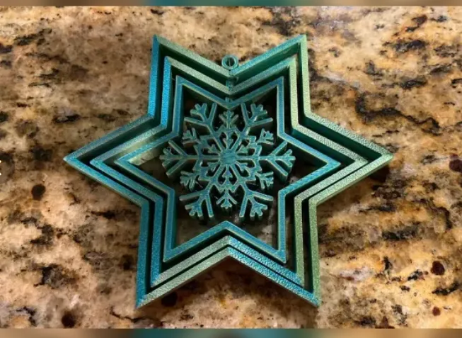 3D Printer Files | 3MF File | Snowflake+spinning | Creality Cloud