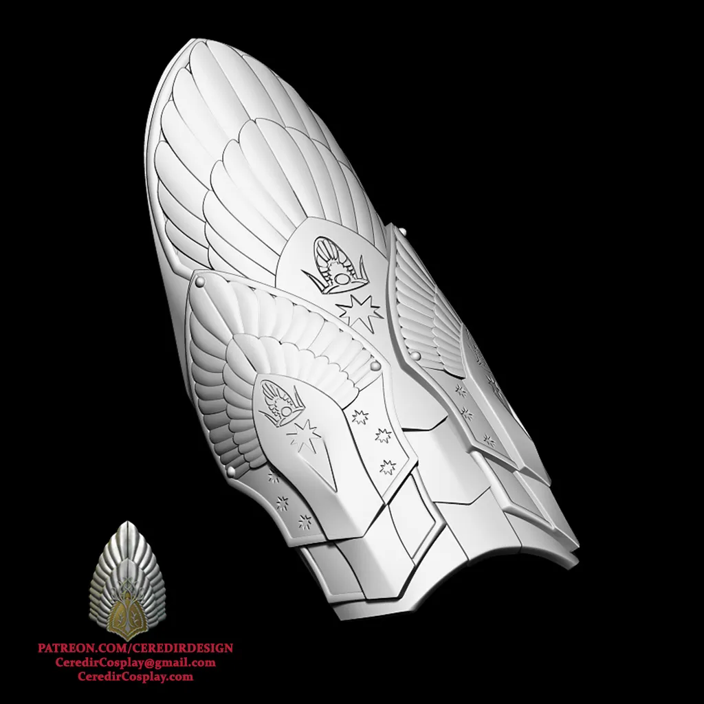 Cosplay STL Download - King Elessar Ararorn greaves lord of the rings 3D DIGITAL DOby CeredirDesign