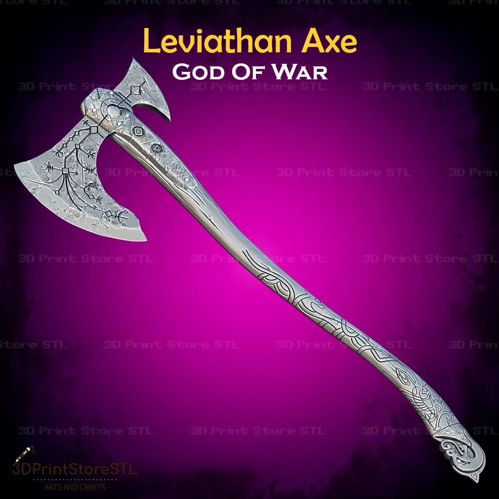 Cosplay STL Download - Leviathan Axe Cosplay God of War - STL Fileby 3D ...