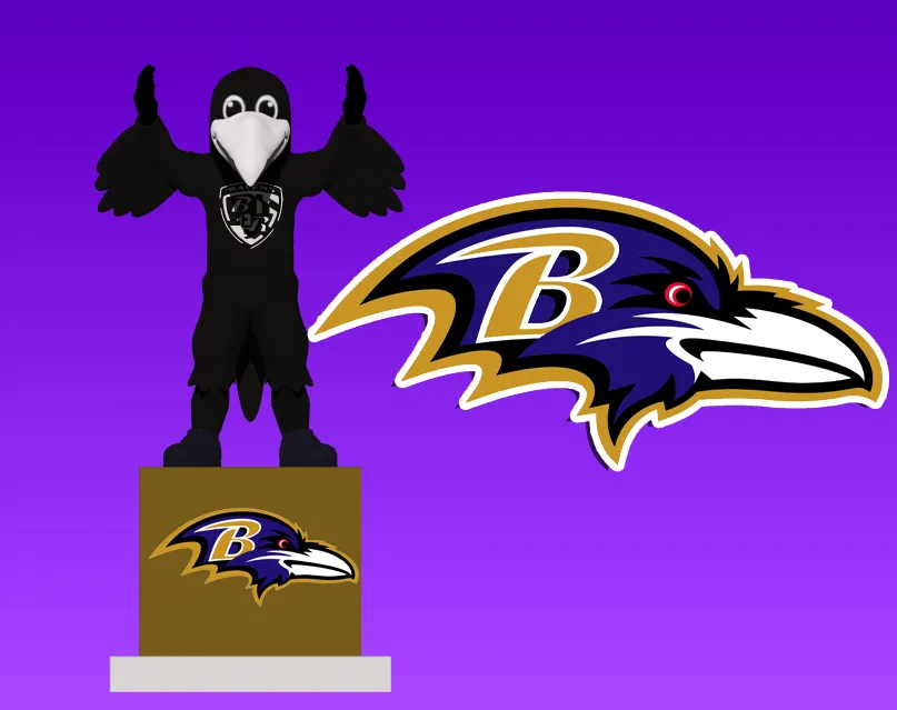 Other STL Download - NFL - BALTIMORE RAVENS MASCOT STATUE - POE - 3D ...