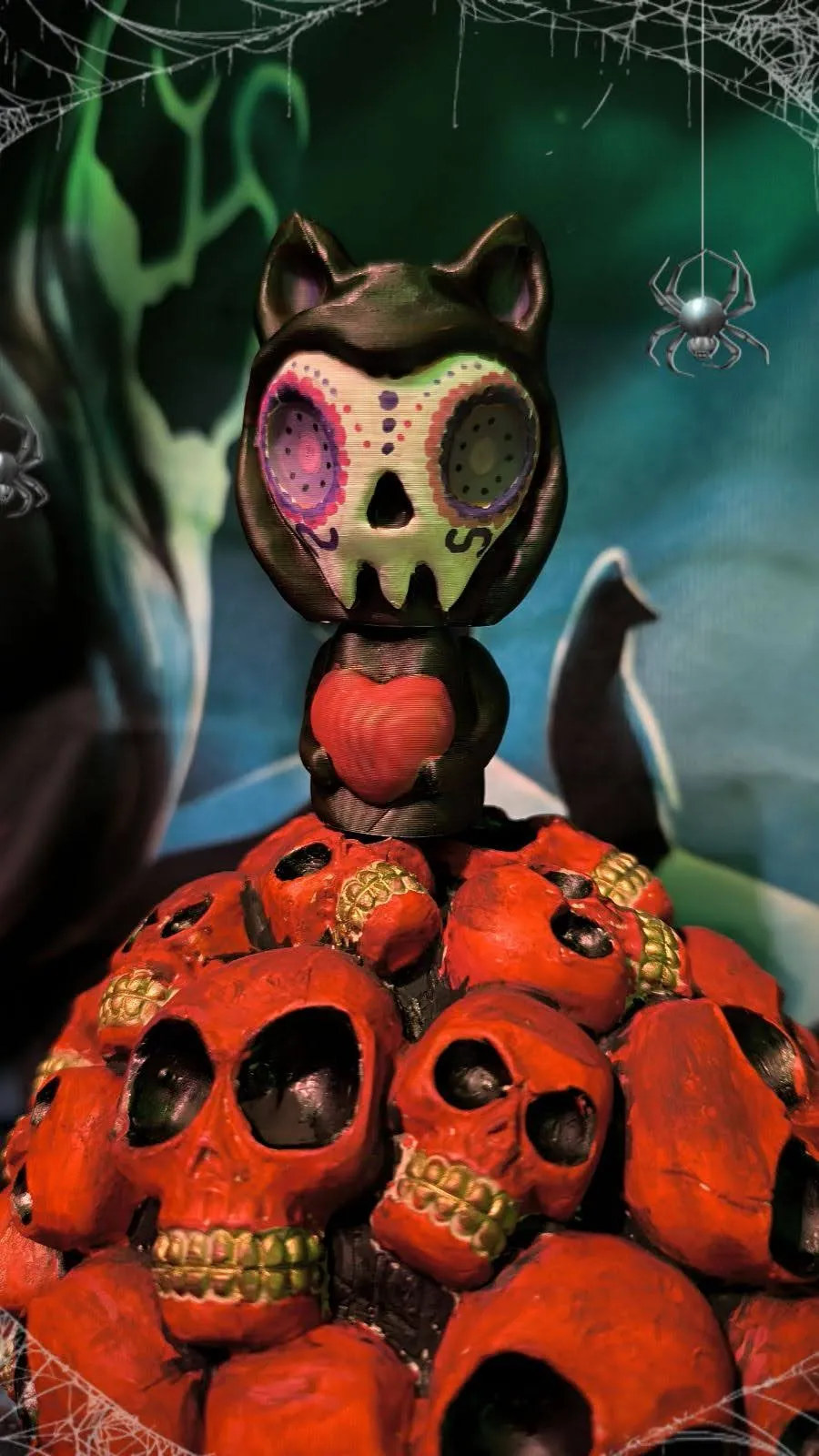 3D Printer Files | 3MF File | Spookie Cat with heart - 3 types ...