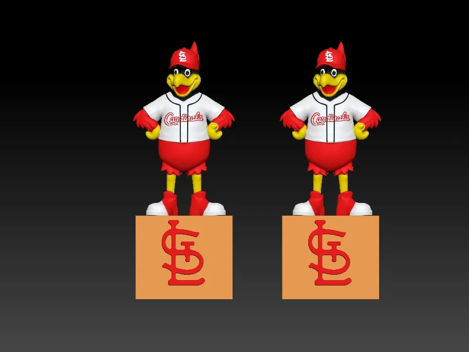 Sculptures & Artworks STL Download - MLB - St Louis Cardinals mascot ...
