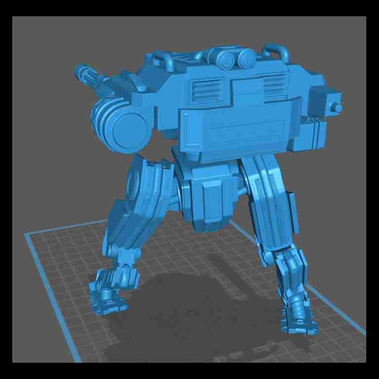 Robot Auto-canon - sci-fi science fiction future 40k scenery | 3D ...