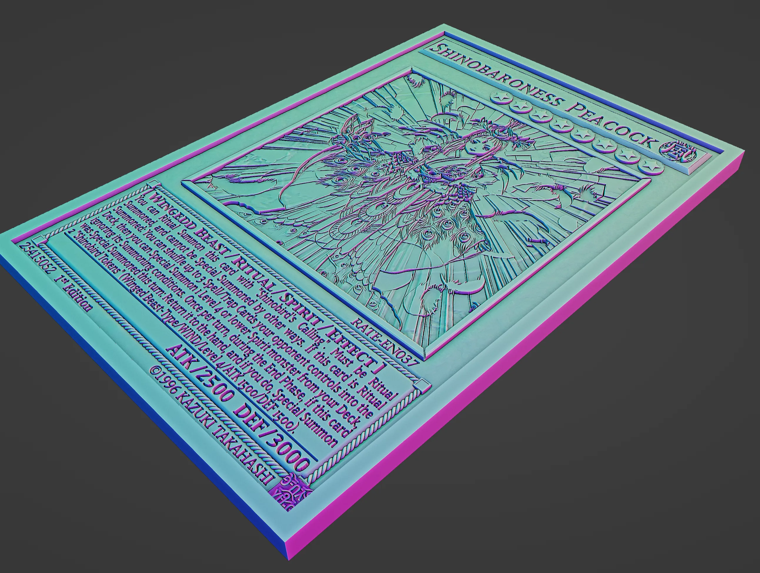 Free Other STL Download - Shinobaroness Peacock - yu-gi-oh!by Wsonuchiha3D