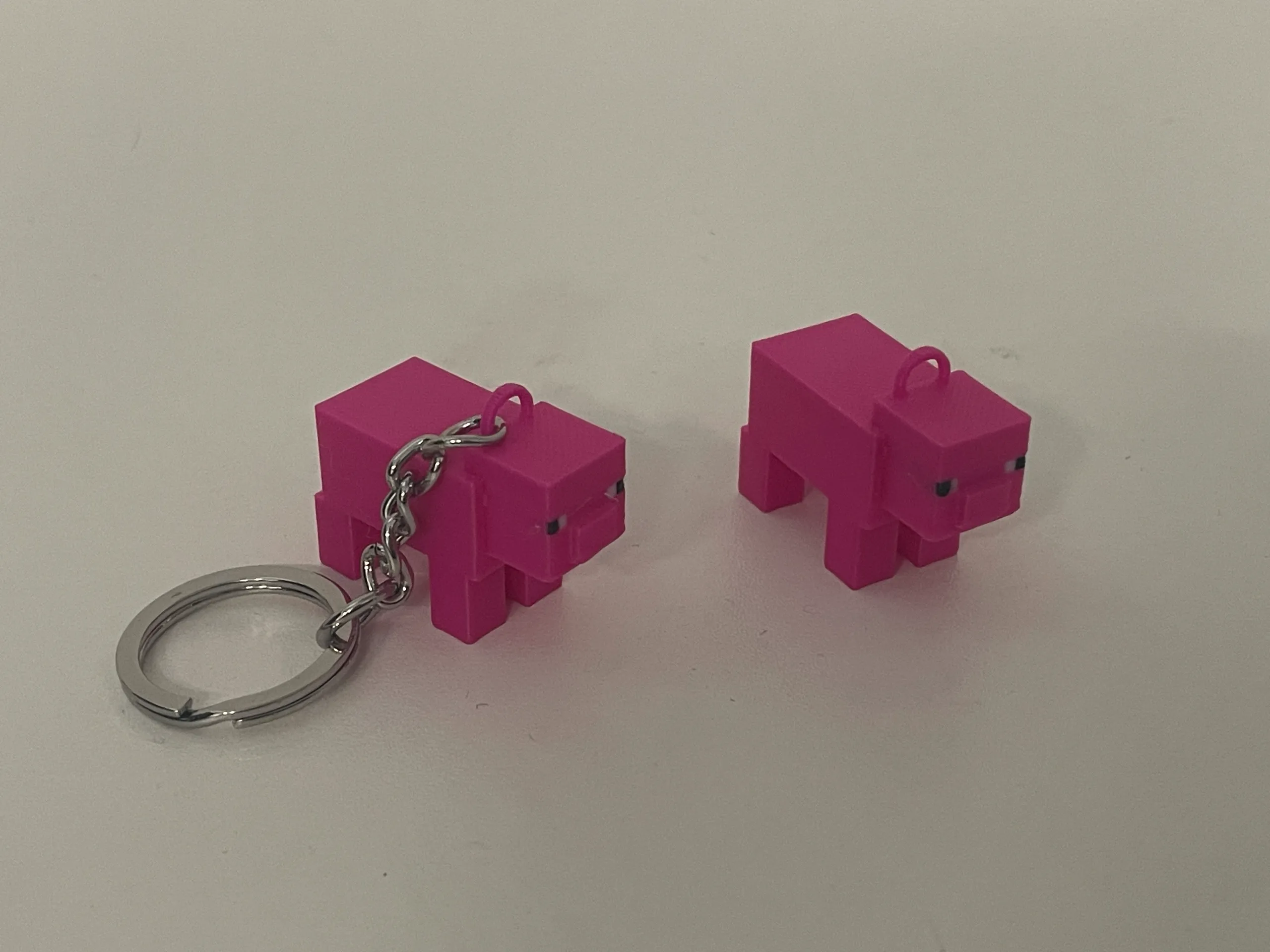 Archivos de impresora 3D | Archivo 3MF | Minecraft Pig Keychain ...