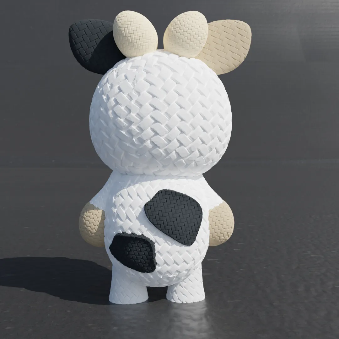 Characters & Creatures STL Download - Woven cute cowby Anukalpgenesis3d