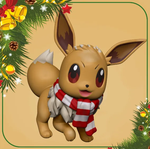 Other STL Download - Christmas EEVEEby neagww